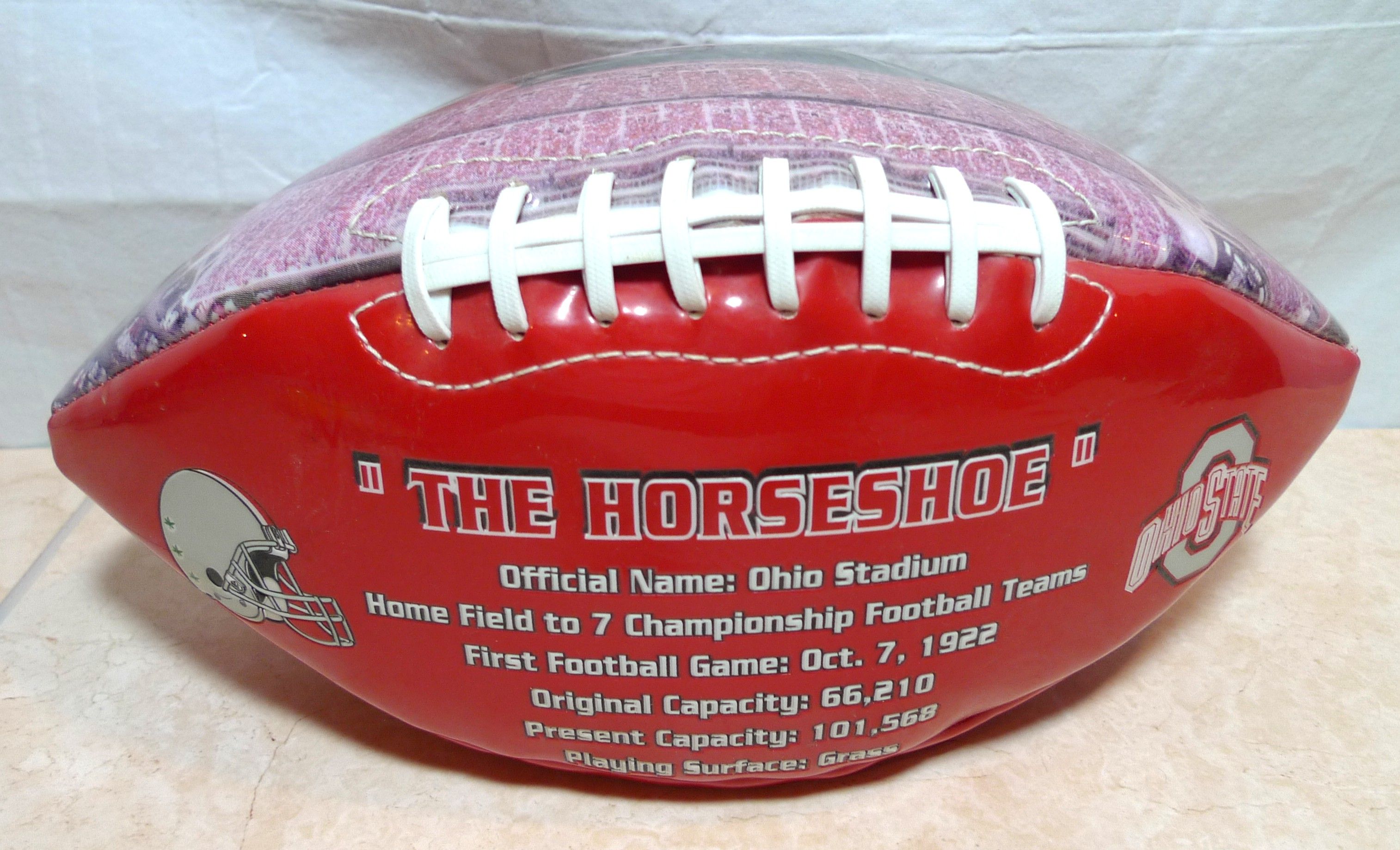 THE Ohio State Buckeye Football "The Horseshoe" Souvenir Ball