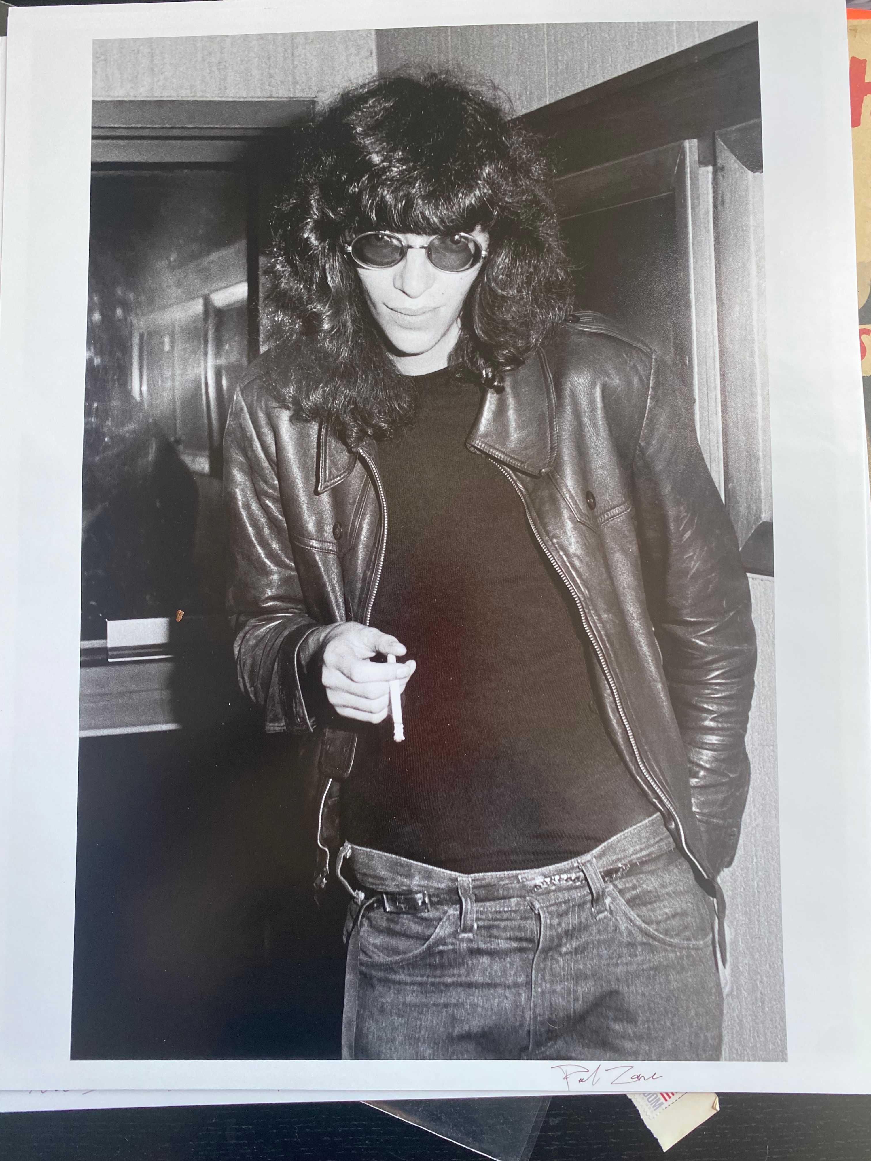 Paul Zone-Signed Joey Ramone “Max’s Kansas City Stairway” 1975 Paul ...