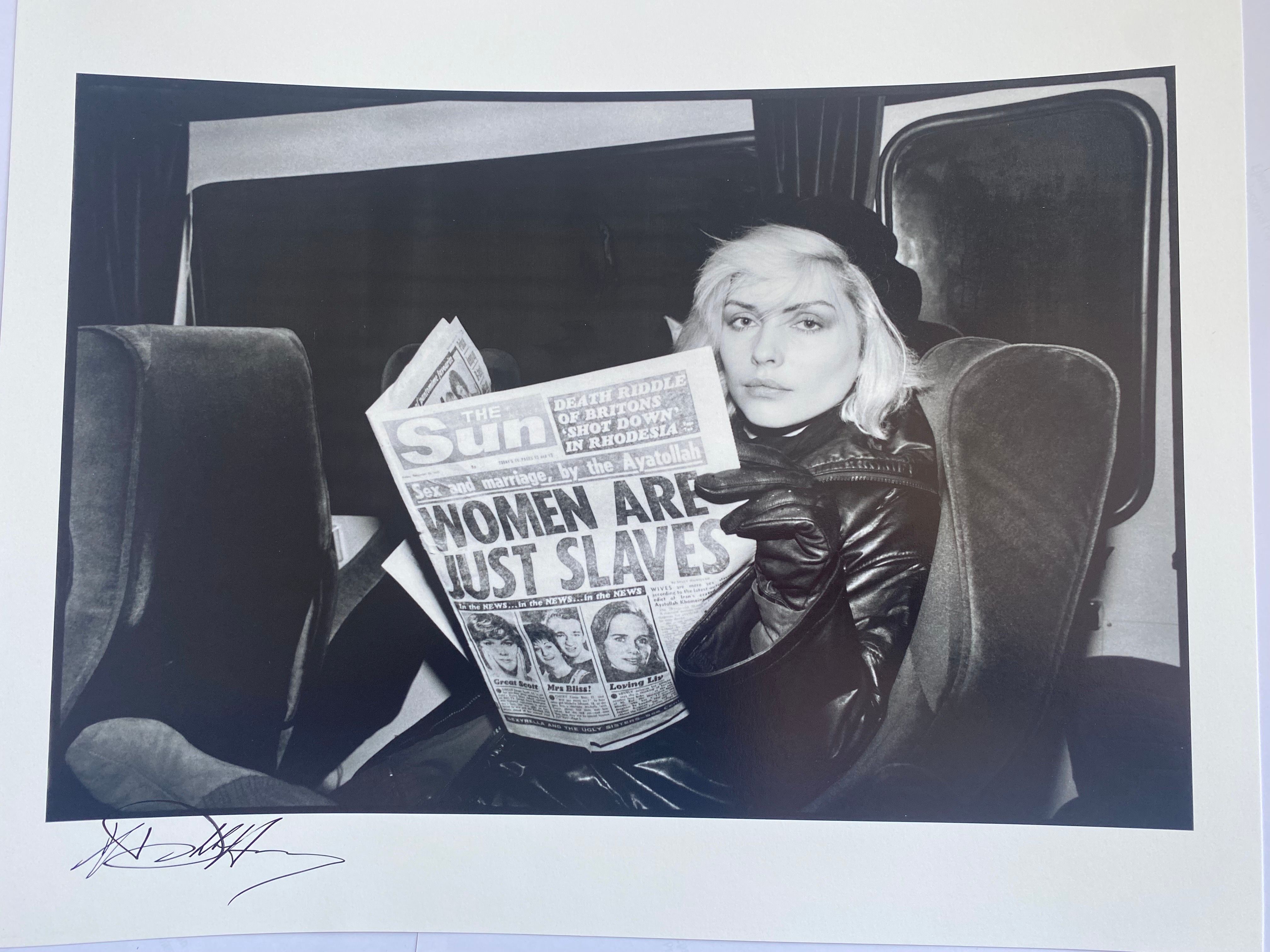 Chris Stein-Signed “Debbie Womens are just slaves newspaper” 16 x 20 Print