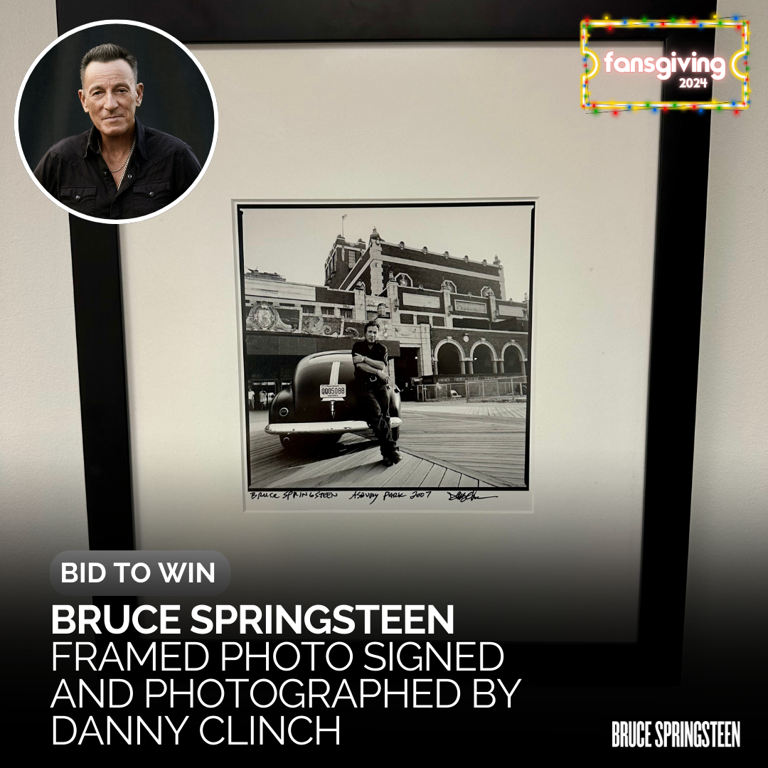 Bruce Springsteen Framed Photo Signed and Photographed by Danny Clinch