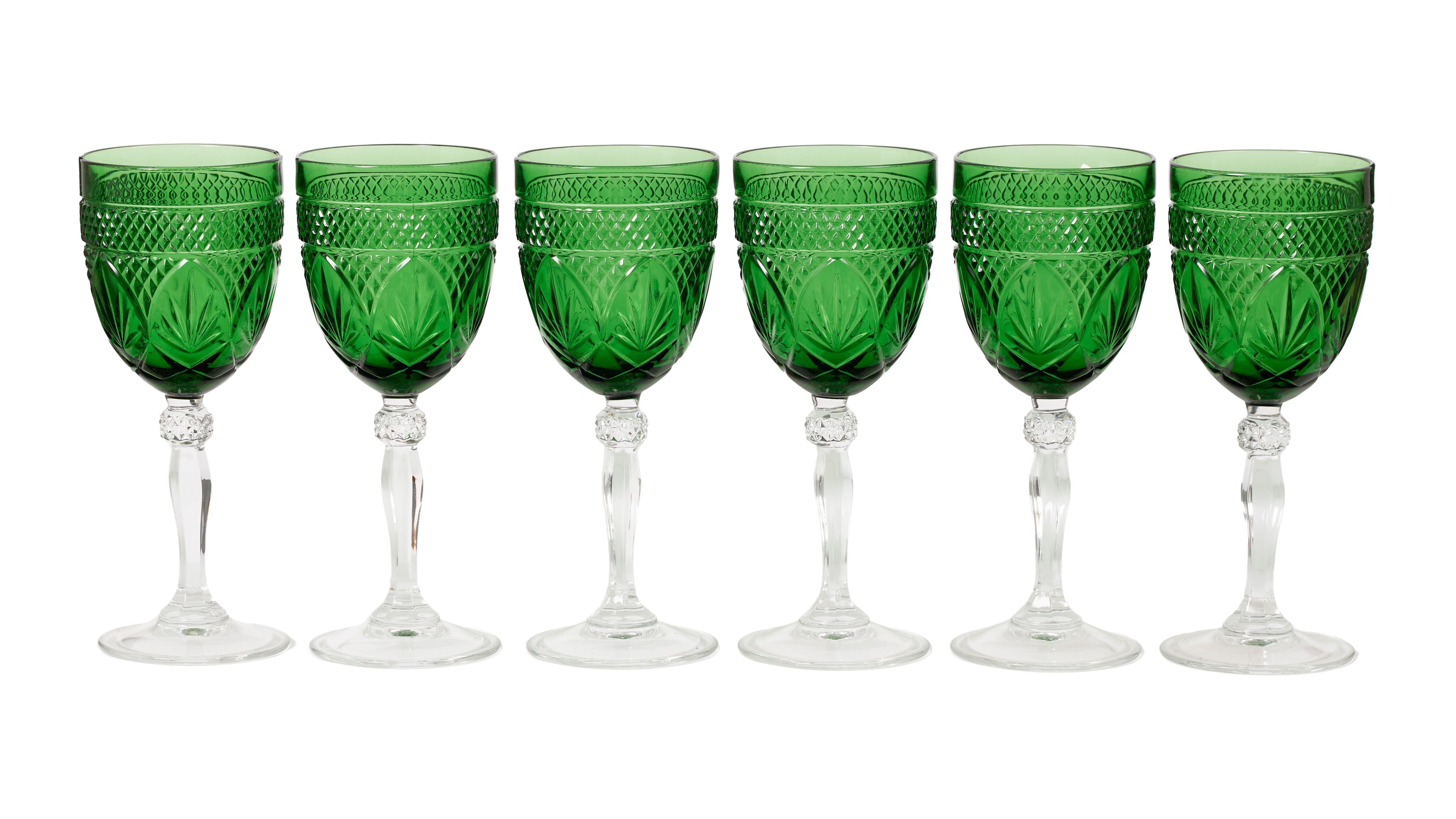 Joan Rivers | 12 Green Wine Glasses