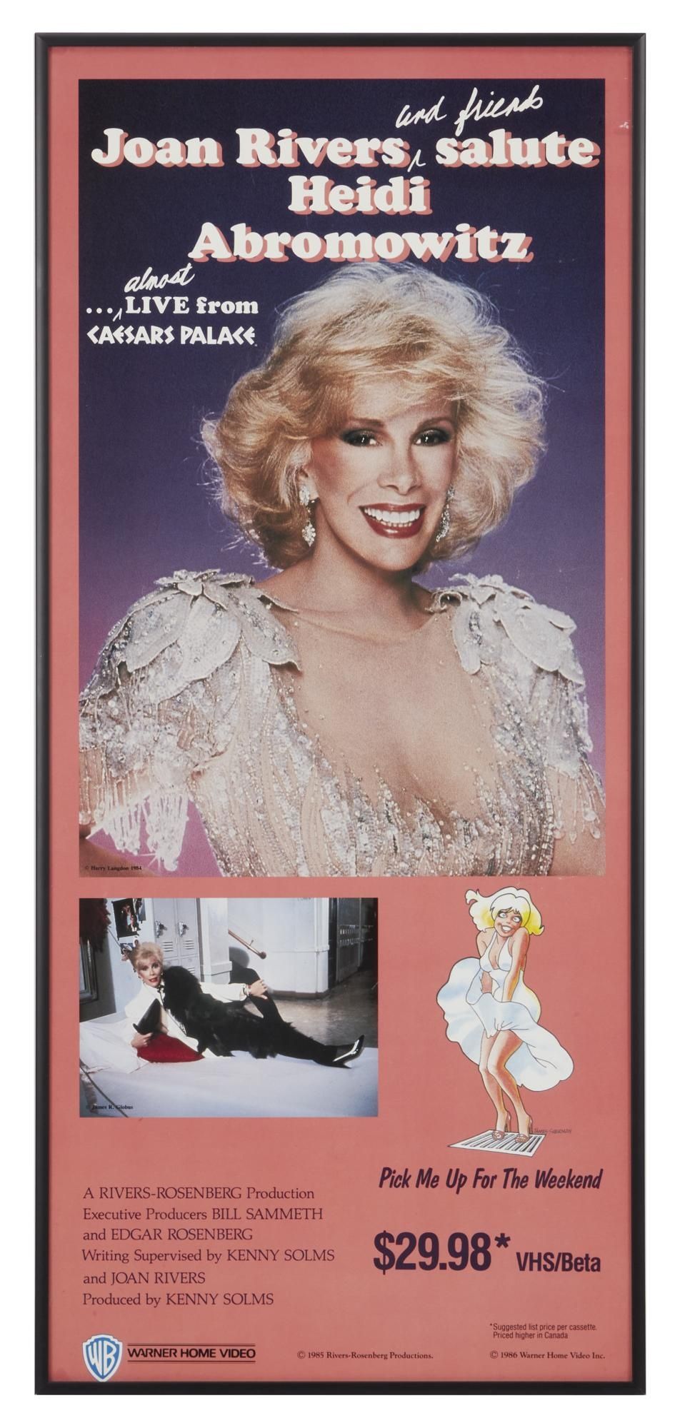 Joan Rivers | "Joan Rivers and Friends Salute Heidi Abramowitz" Poster