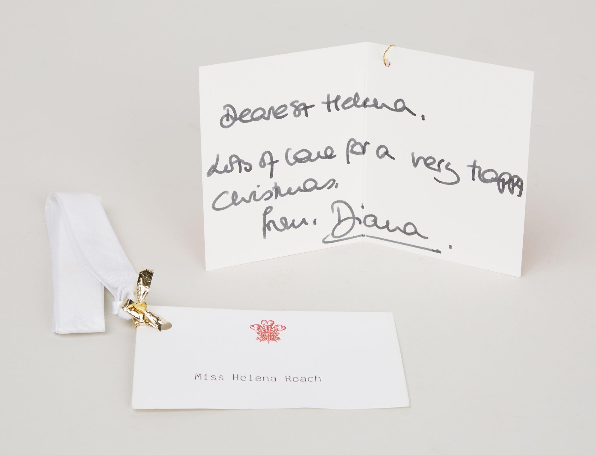 Princess Diana | Signed Christmas Card to Personal Assistant