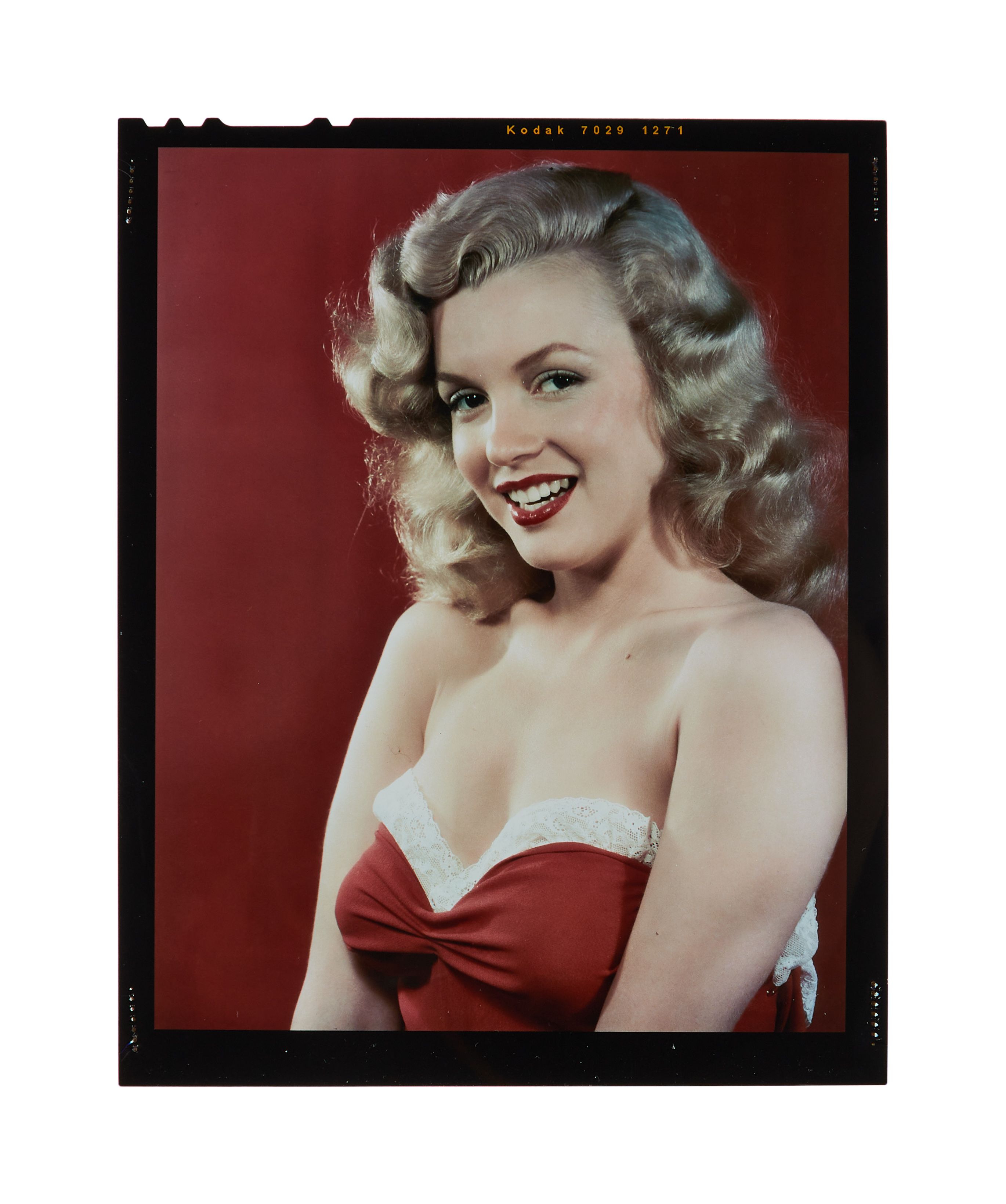 Marilyn Monroe | Circa 1947/1970s Color Transparency by Laszlo Willinger