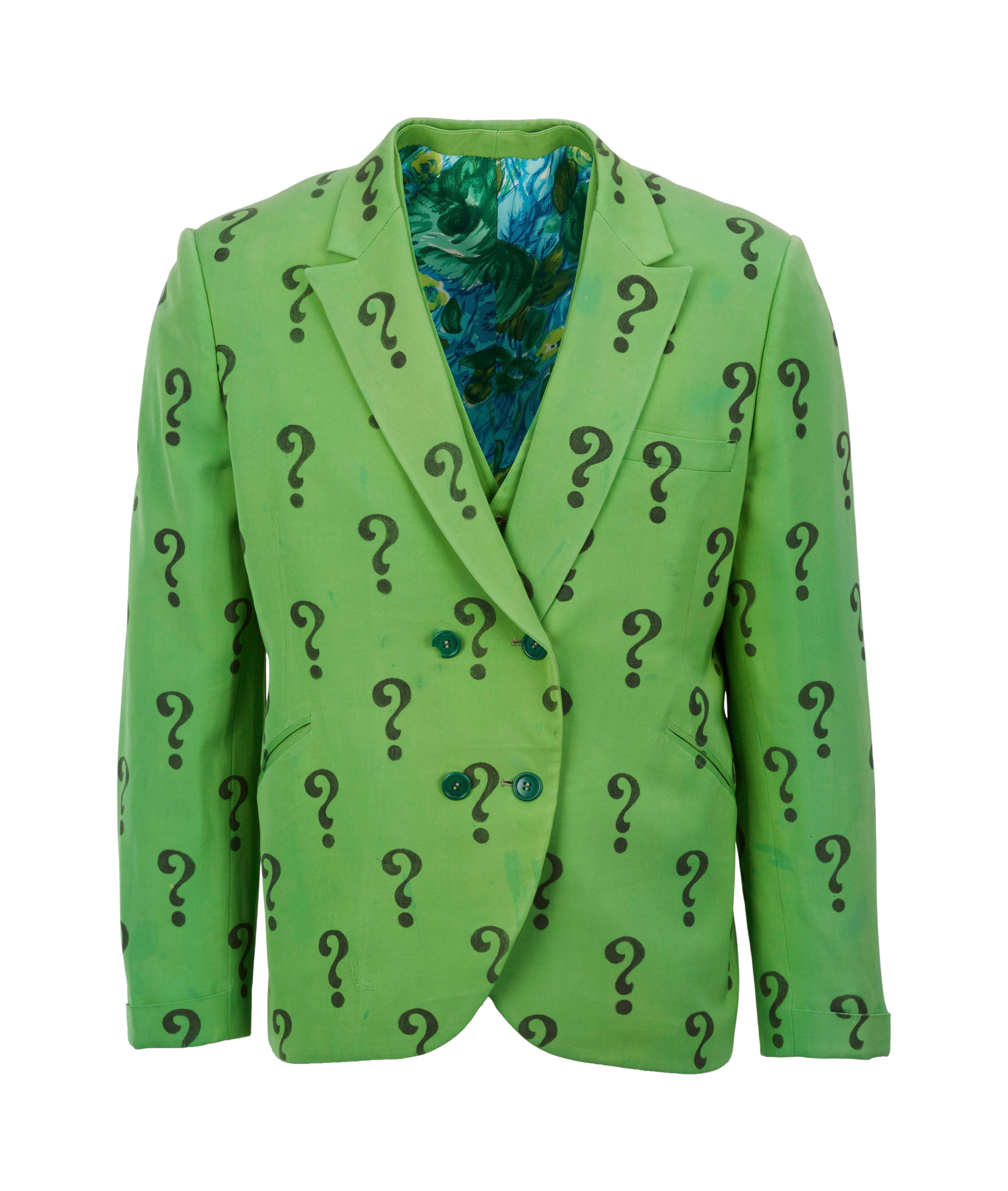 Batman | The Riddler (Frank Gorshin) Pilot and Movie-Worn Riddler Suit ...
