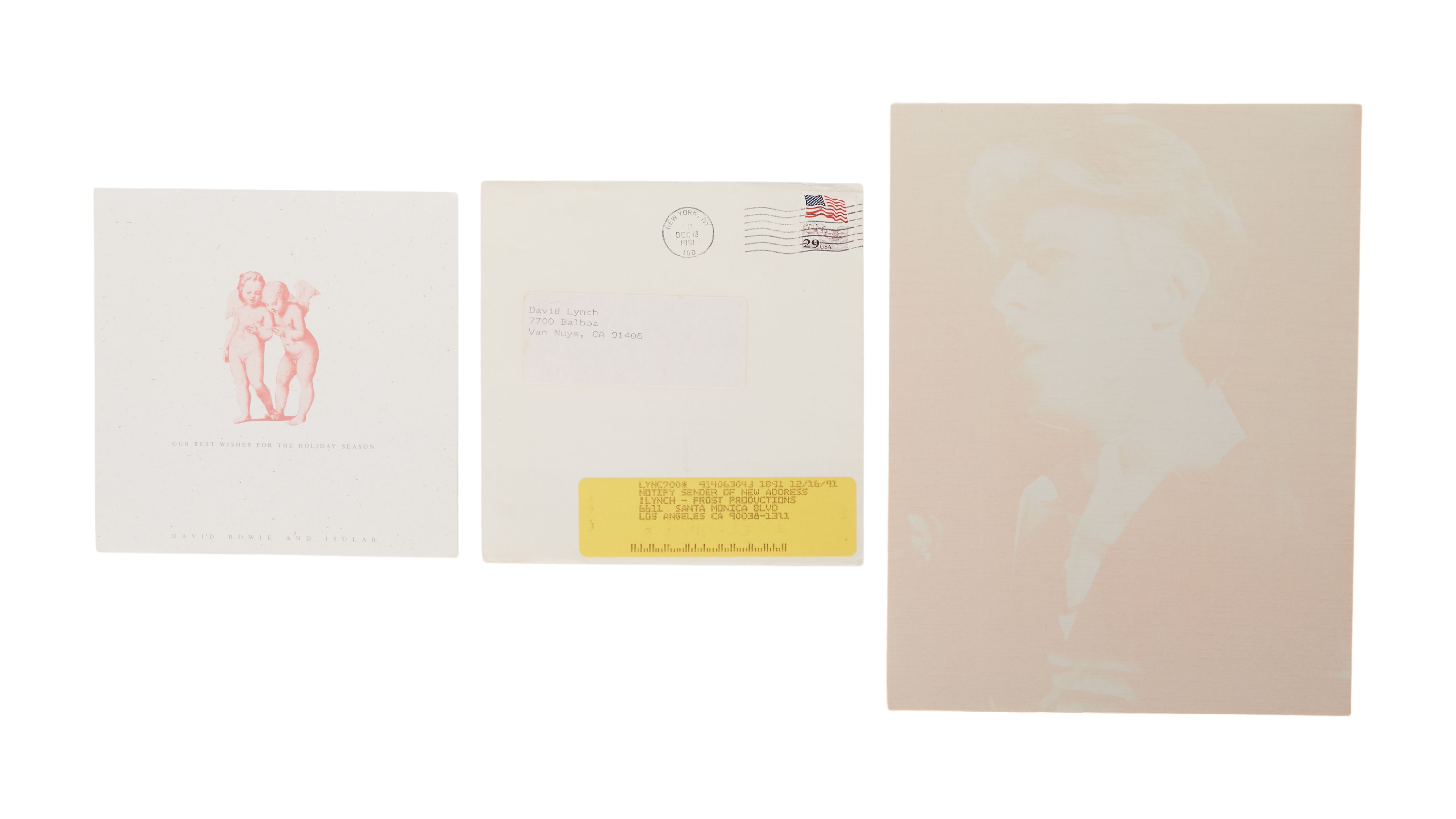 David Lynch | David Bowie Holiday Card and Photo Print