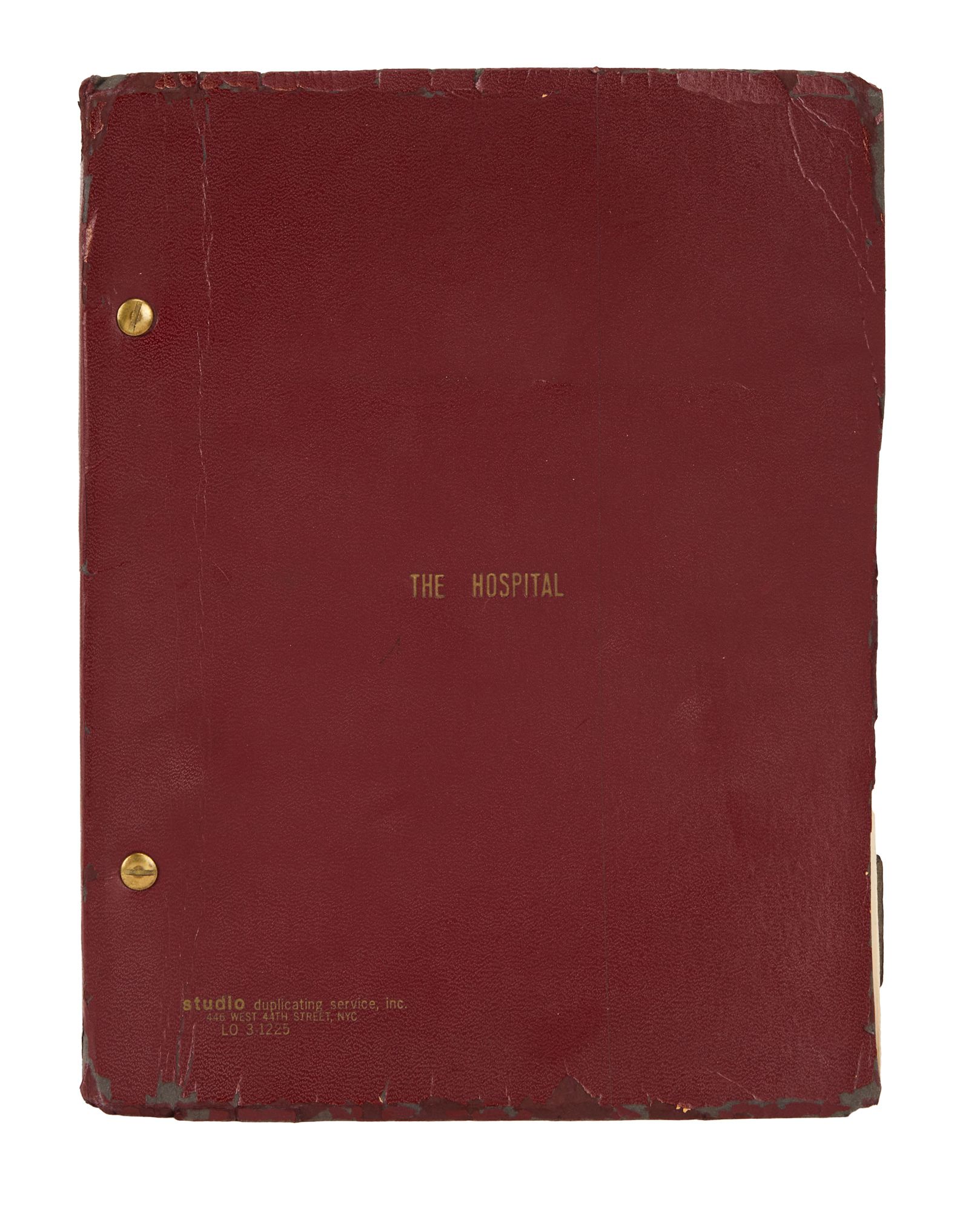 Paddy Chayefsky | 1971 "The Hospital" Script