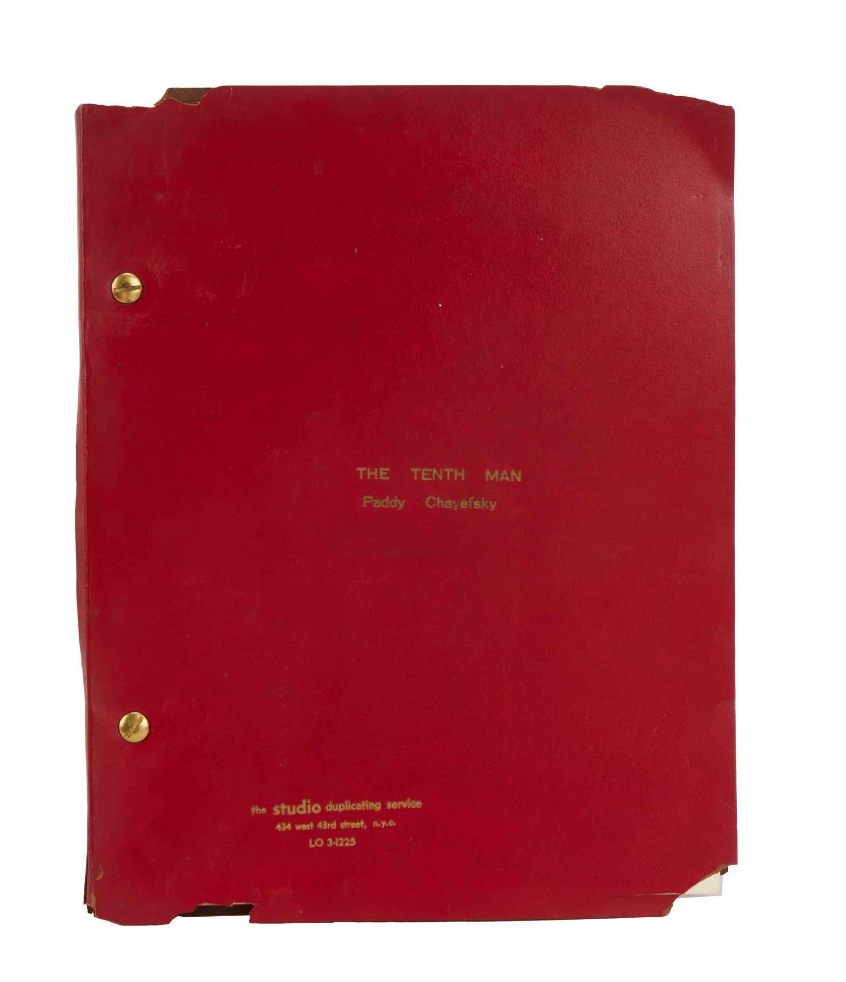 Paddy Chayefsky | "The Tenth Man" Script