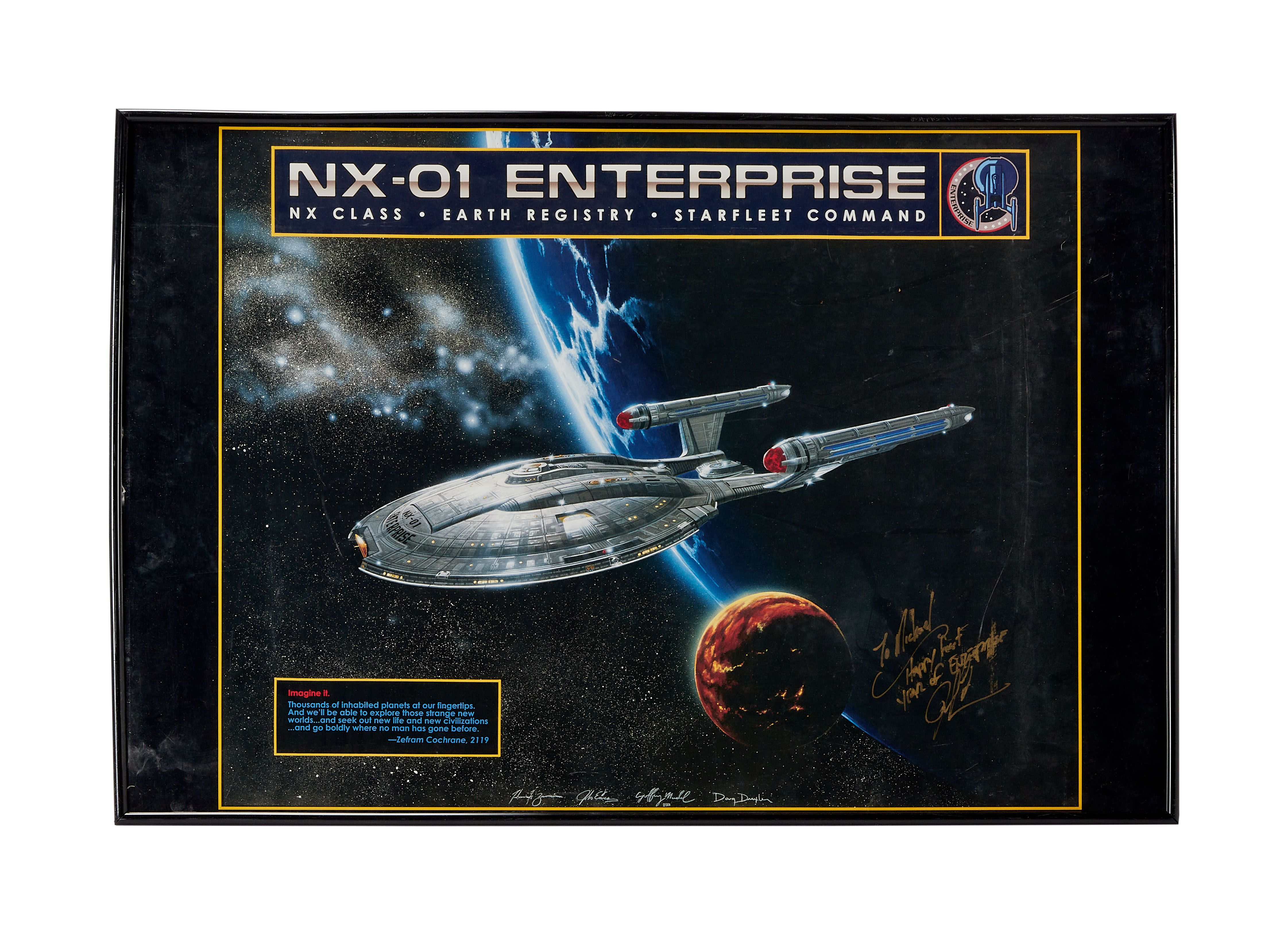 Star Trek: Enterprise | NX-01 Enterprise VFX Signed Poster