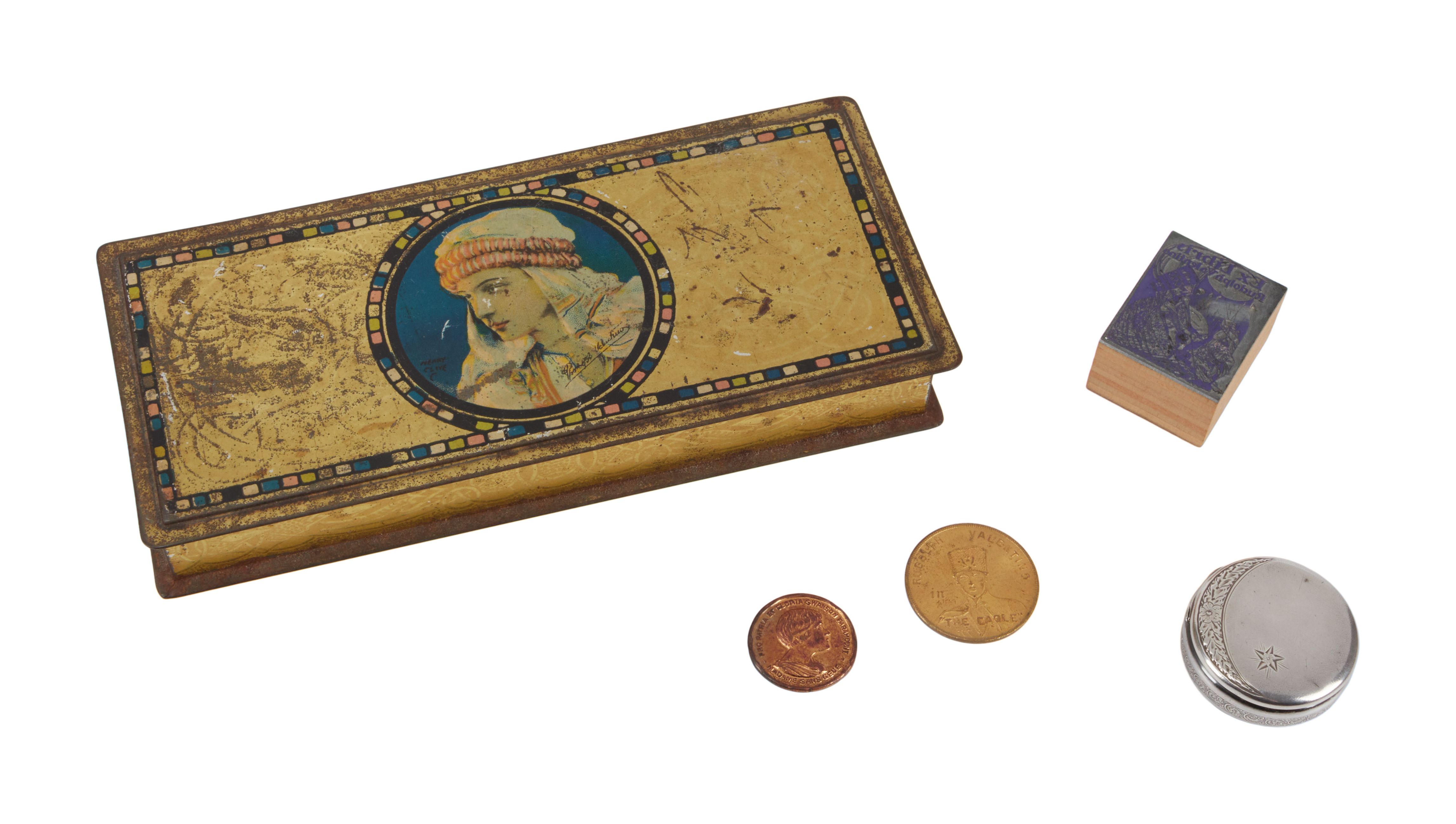 Rudolph Valentino | Vintage Silent Movie Trinket Group