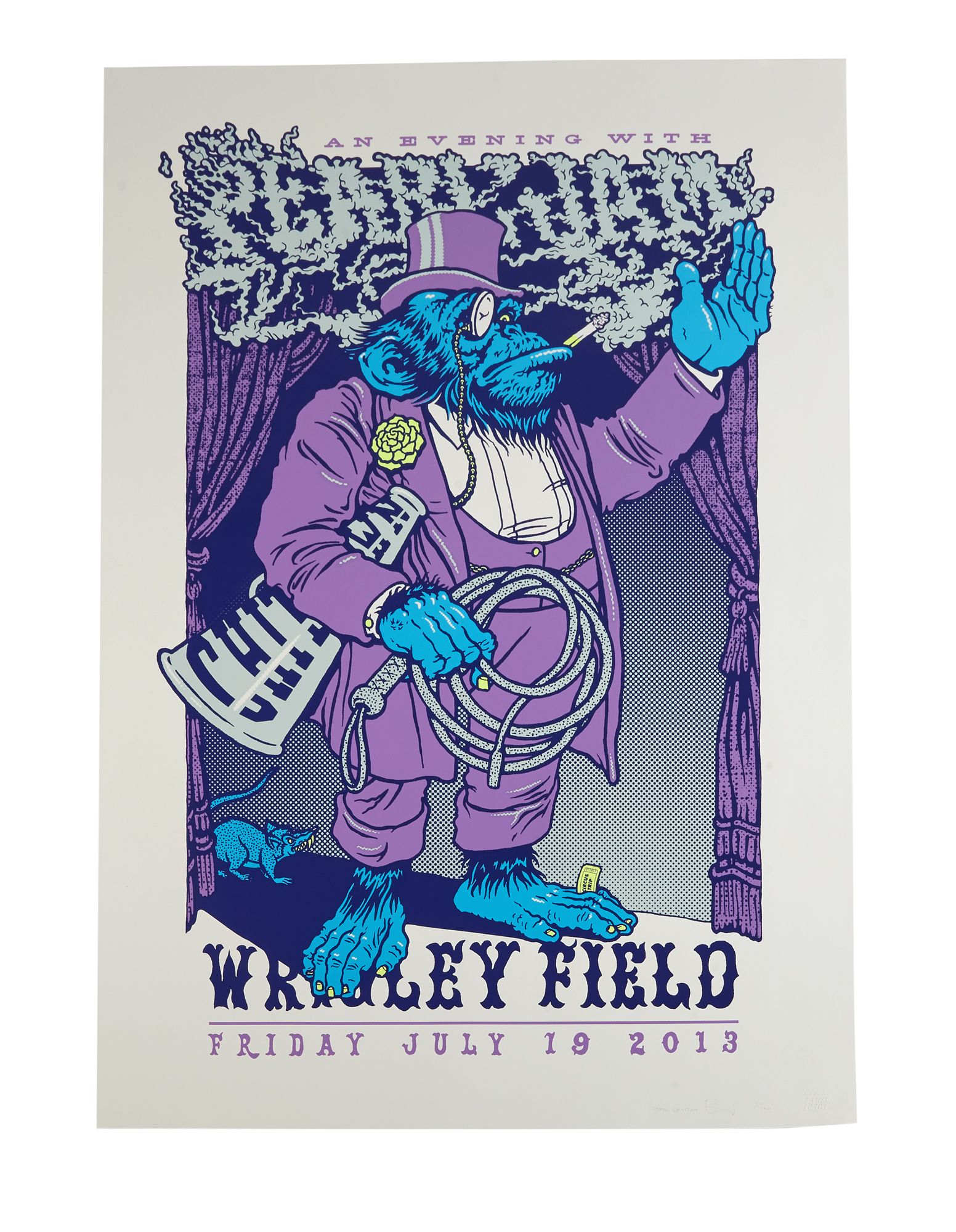 Pearl Jam | 2013 Artist Signed Original 2XL Ames Bros Wrigley Field ...