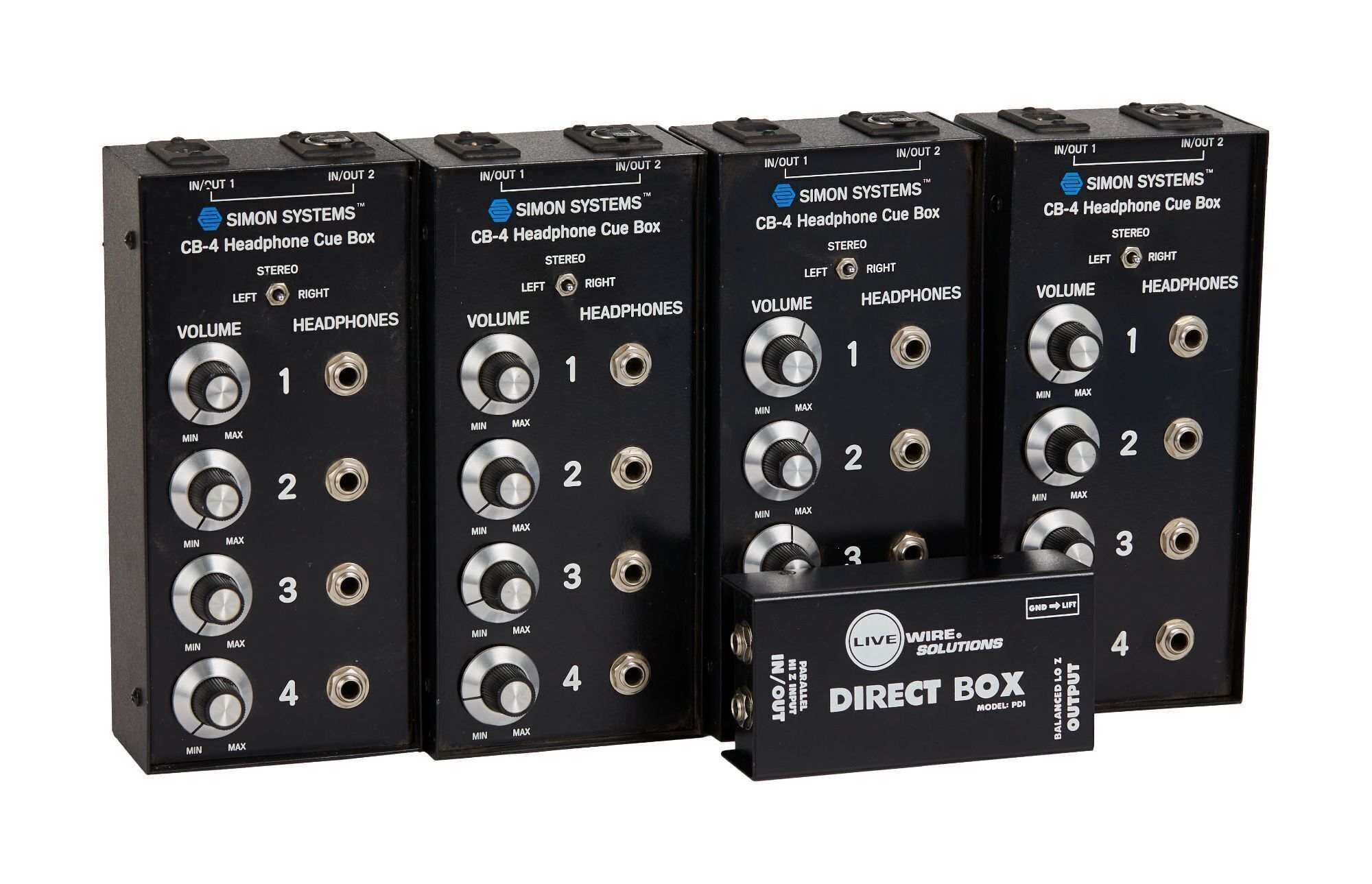 David Lynch | Lot of Four (4) Simon Systems CB-4 Headphone Cue Boxes ...