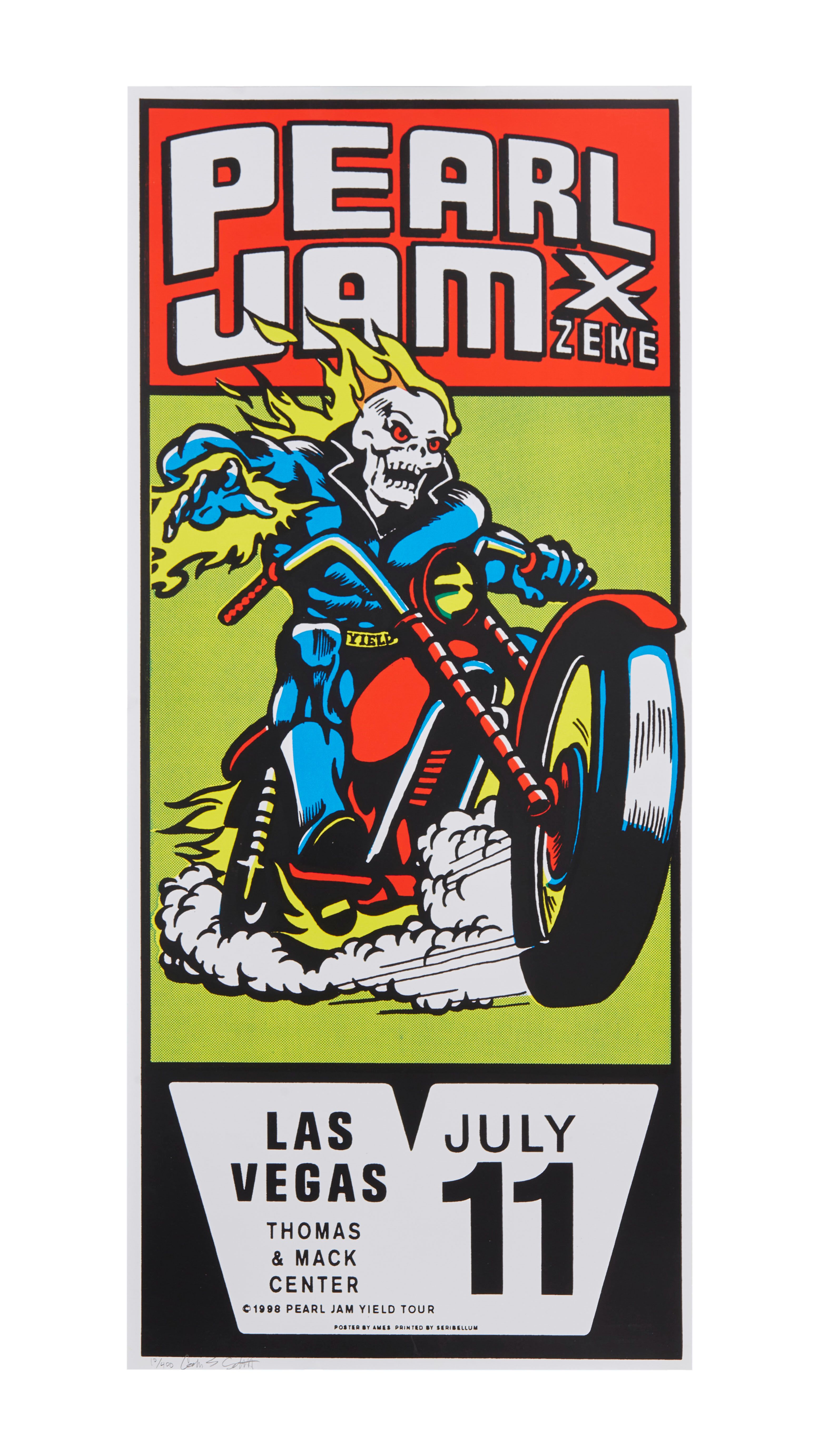 Pearl Jam | 1998 Artist Signed Original Ames Bros Thomas and Mack ...