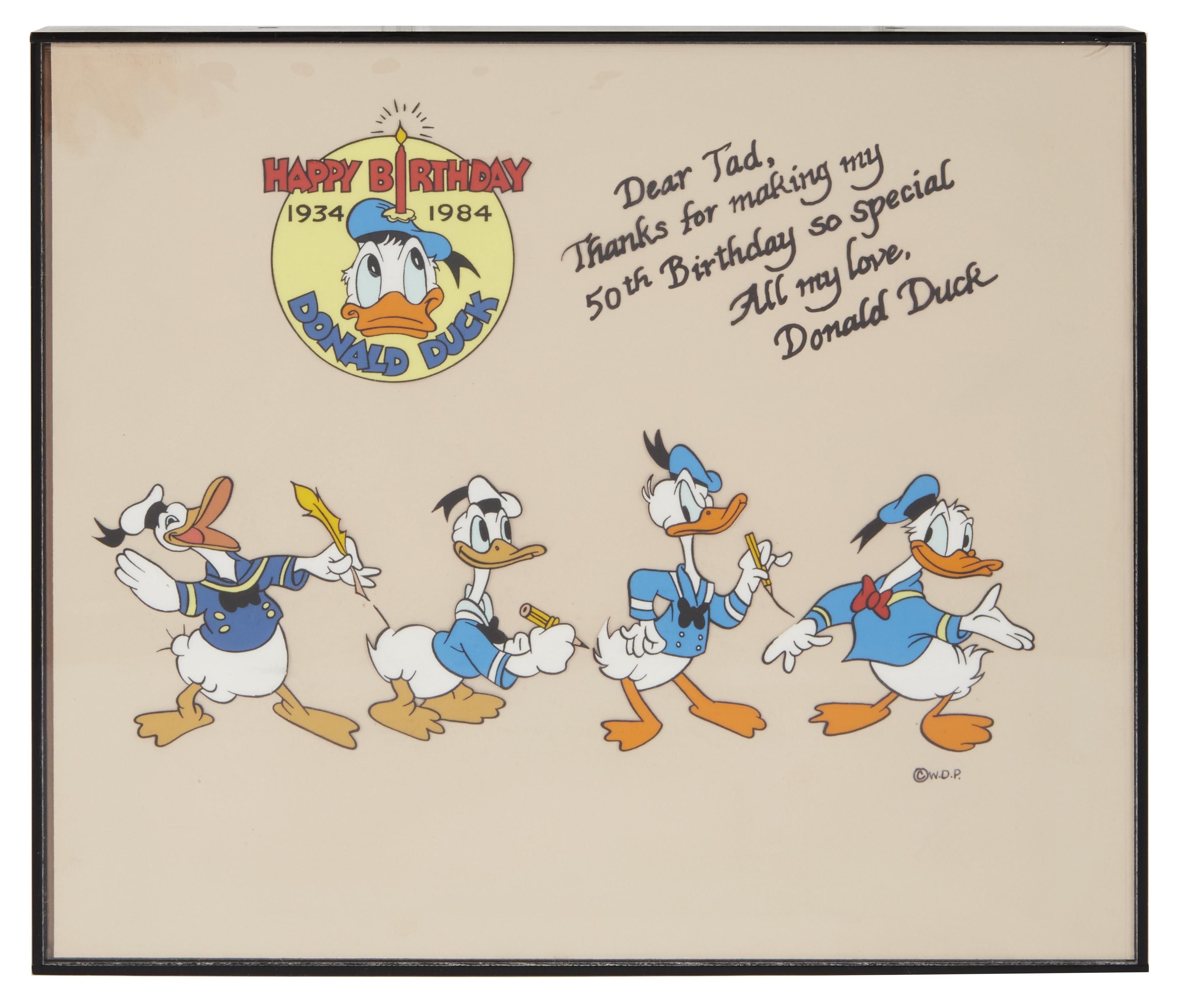 Disney Animation | "Donald Duck's 50th Birthday" Commemorative ...