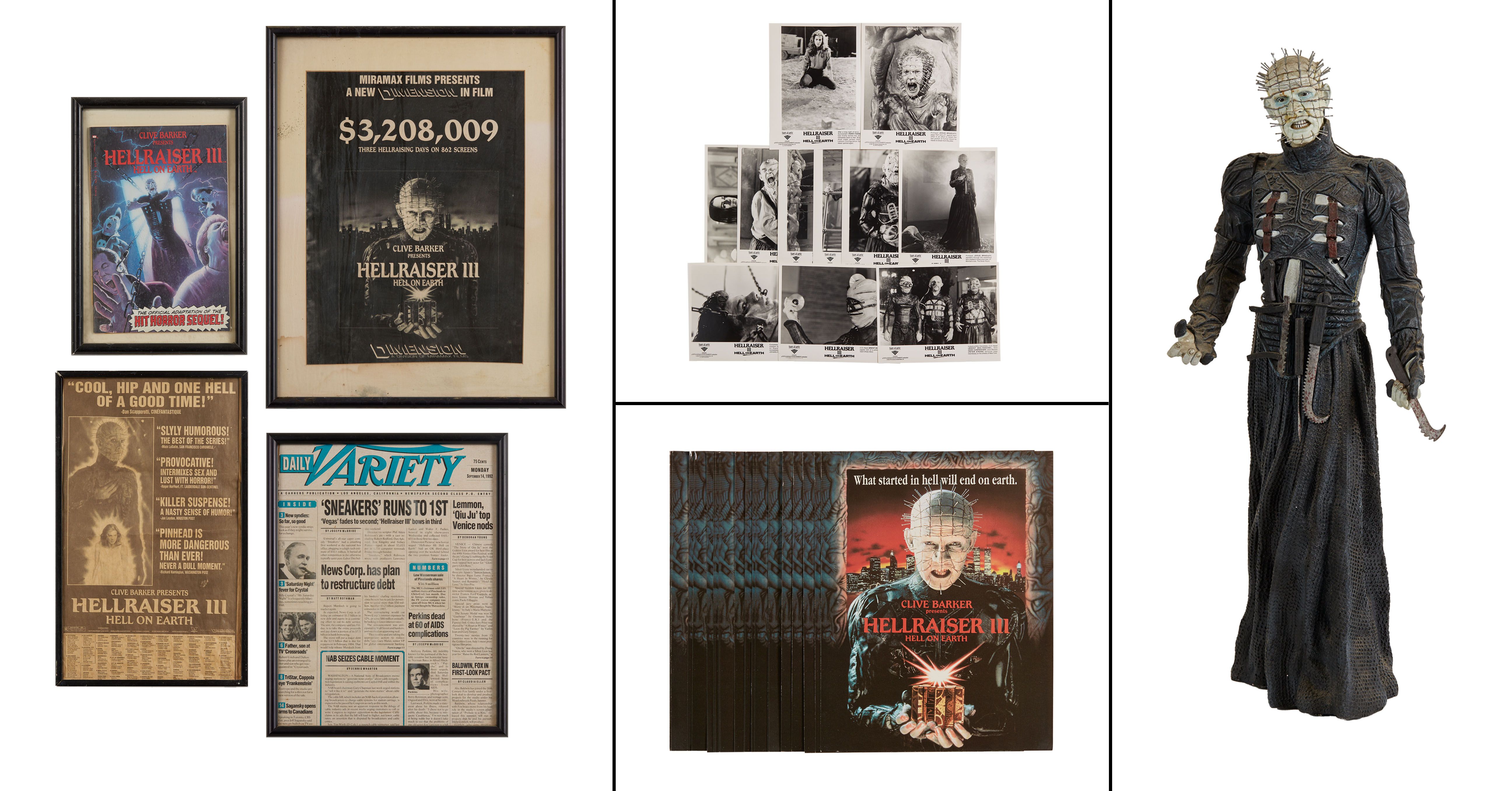 Hellraiser III: Hell on Earth | Framed Pieces from Director's Home with ...