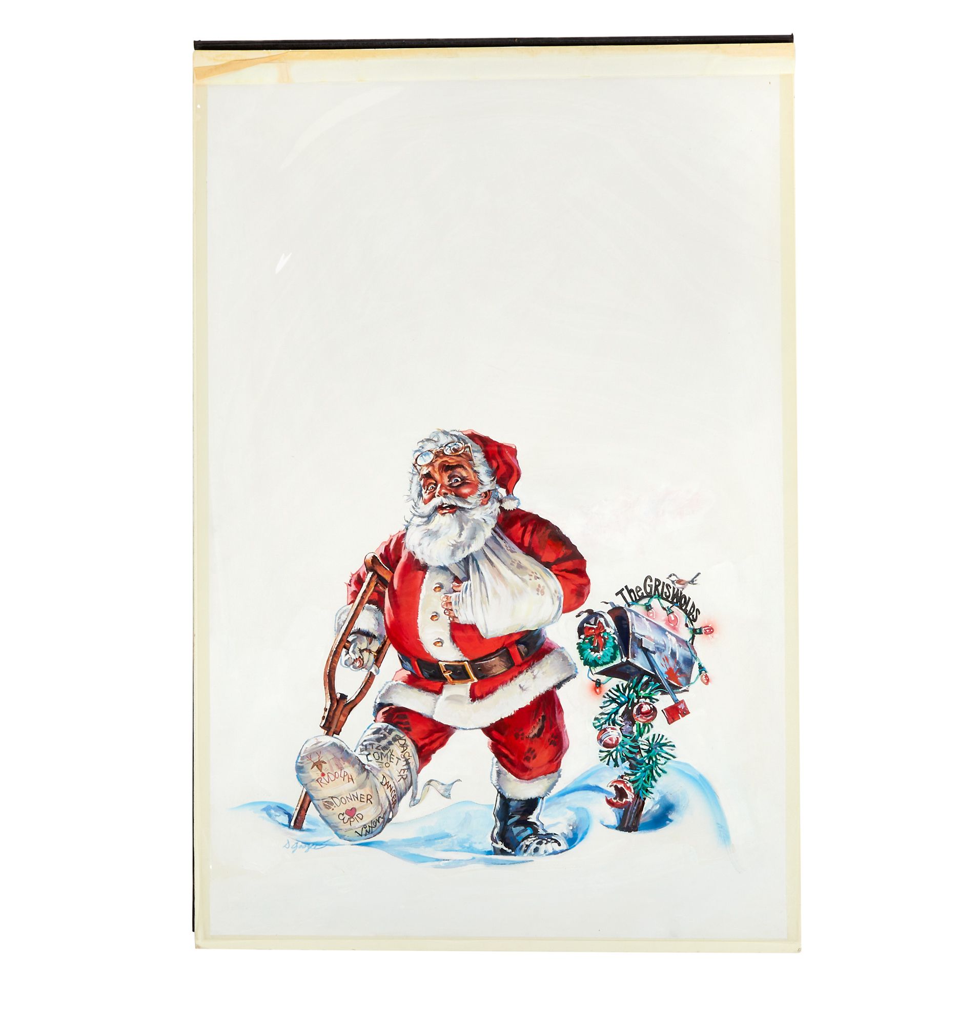 National Lampoon's Christmas Vacation | Santa Original Concept Artwork
