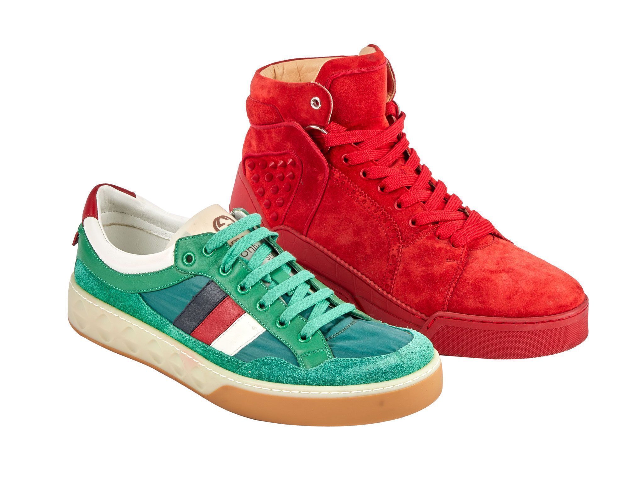 Rick Ross | Gucci "SS Stripe Leather" Sneakers and Christian Louboutin ...