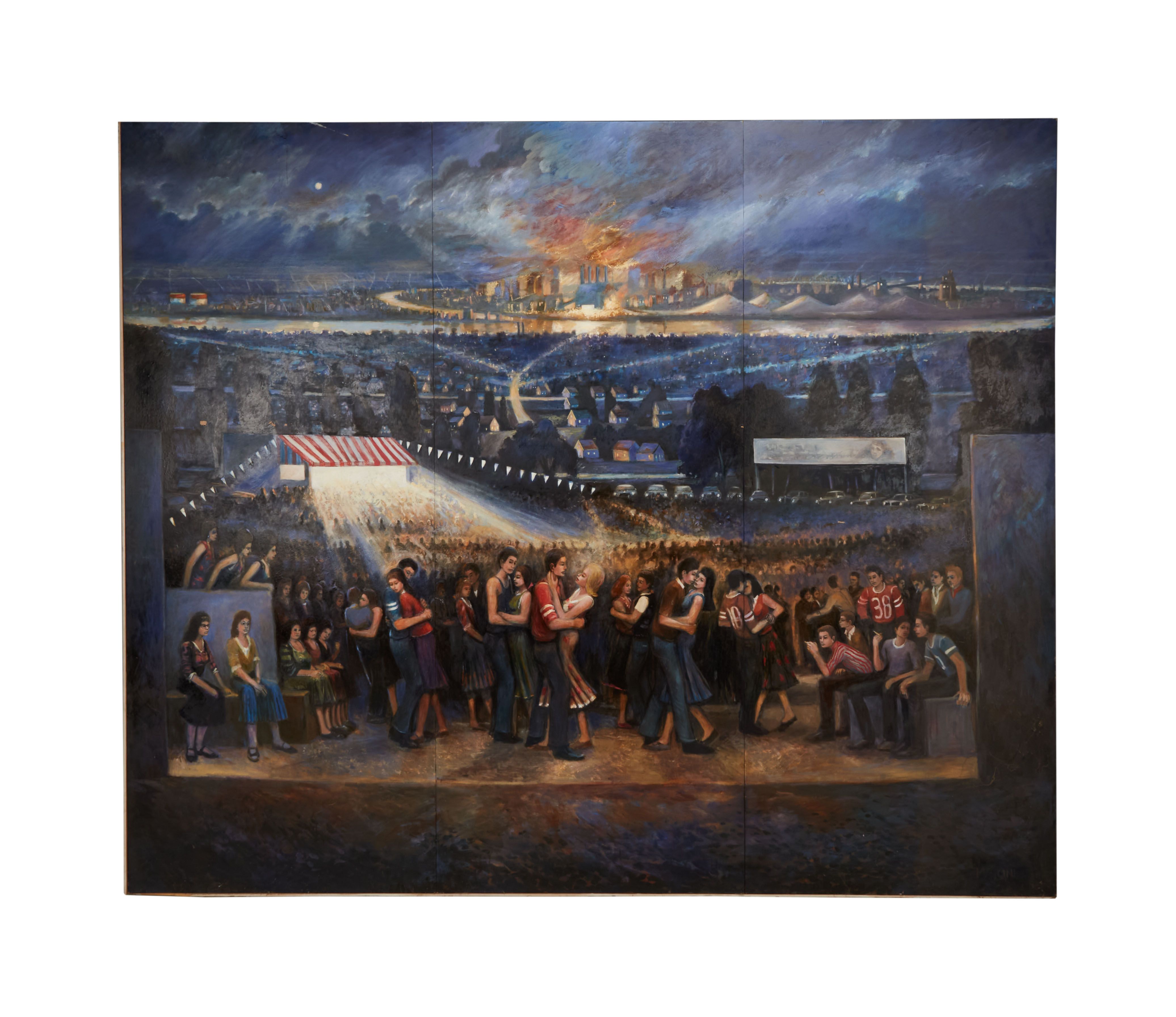 David Lynch | Donato Mancini Signed Large-Scale Dance Painting