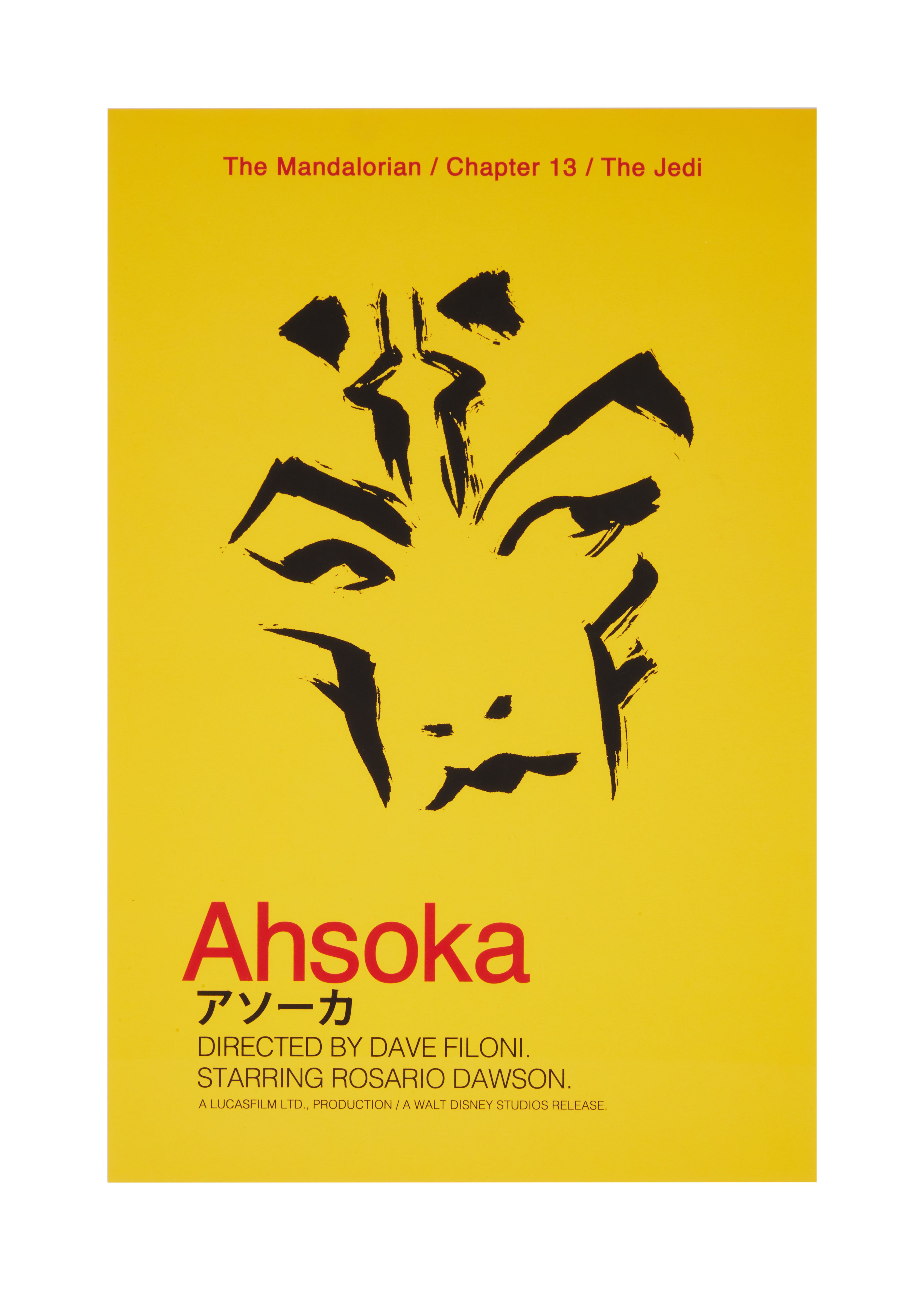 The Mandalorian | Dave Filoni Crew-Gifted "Ahsoka" Poster