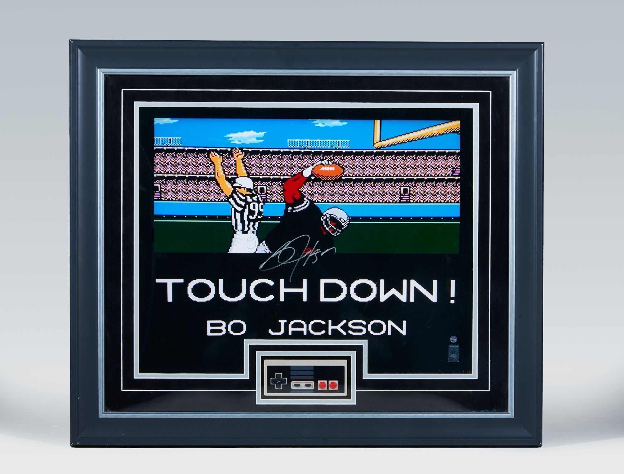 Rick Ross | Bo Jackson Signed Nintendo "Tecmo Bowl Touchdown" Raiders Photo