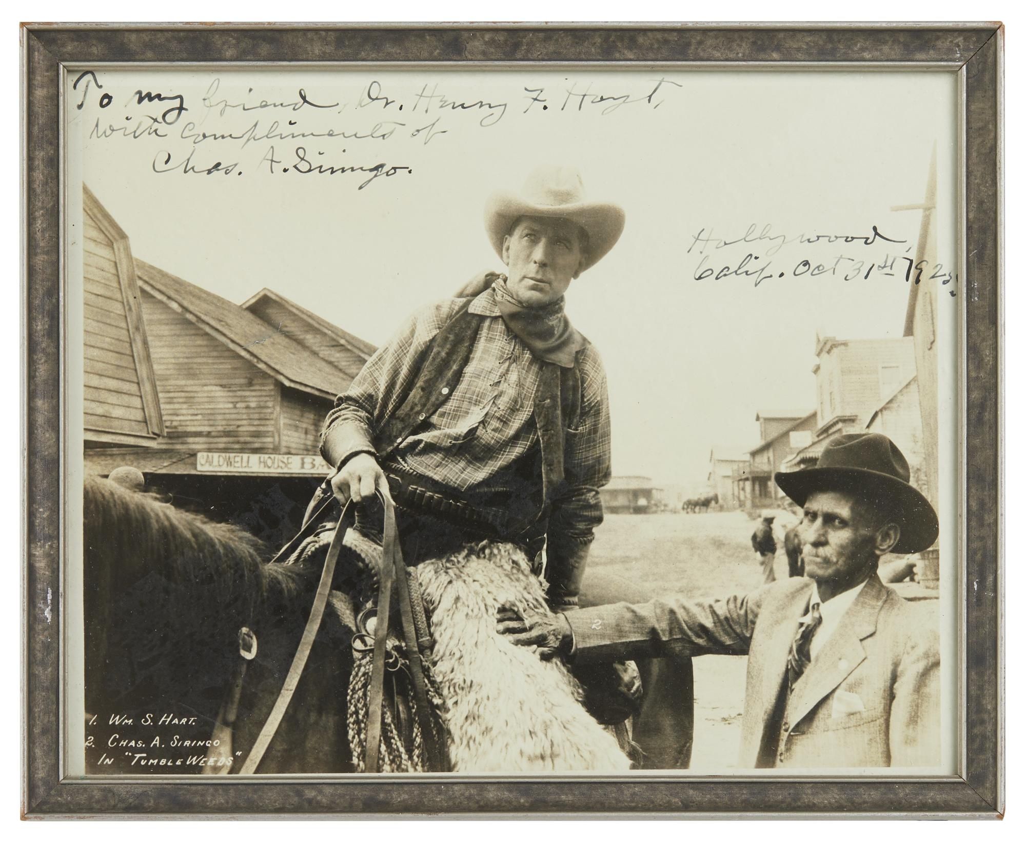 Charlie Siringo | 1925 Signed Sepia Photograph