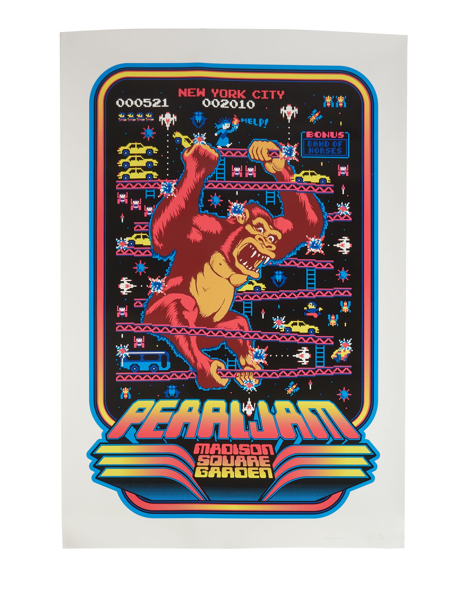 Pearl Jam | 2010 Artist Signed Original 2XL Ames Bros Madison Square ...