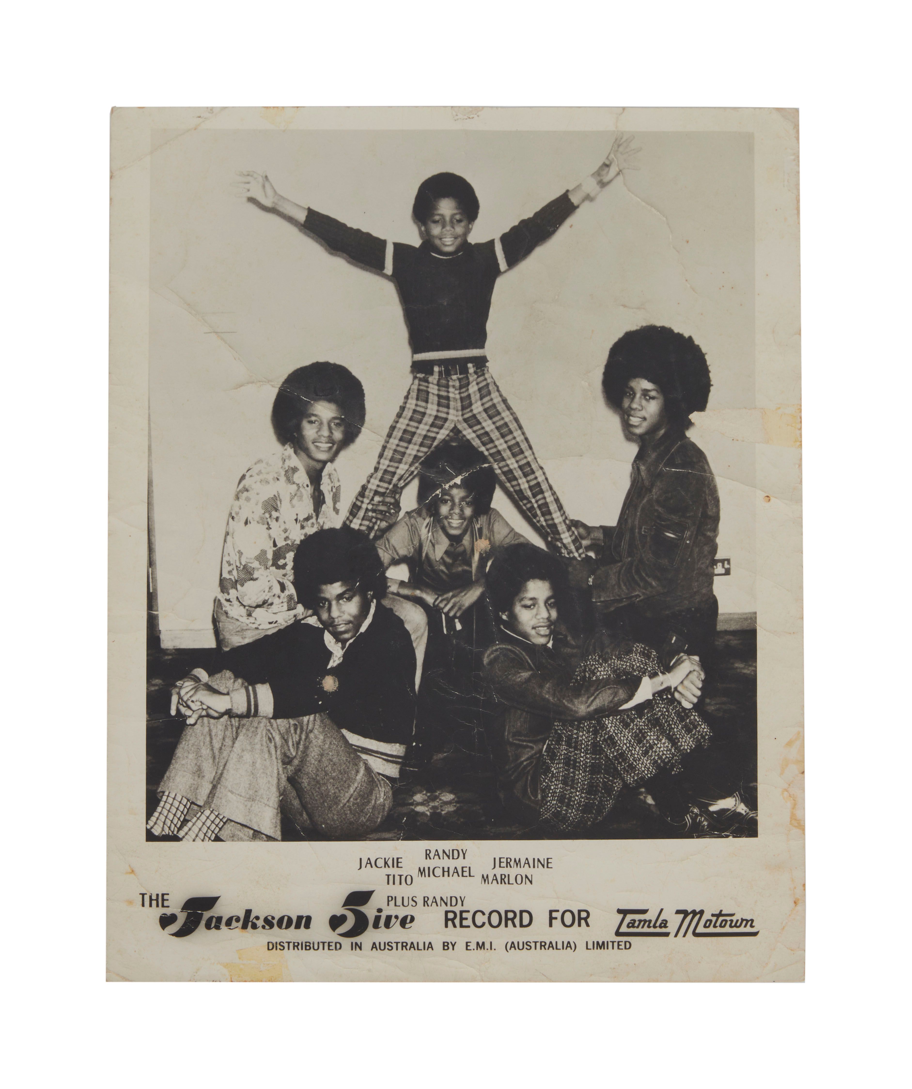 The Jackson Five | 1973 Signed EMI Promotional Photo