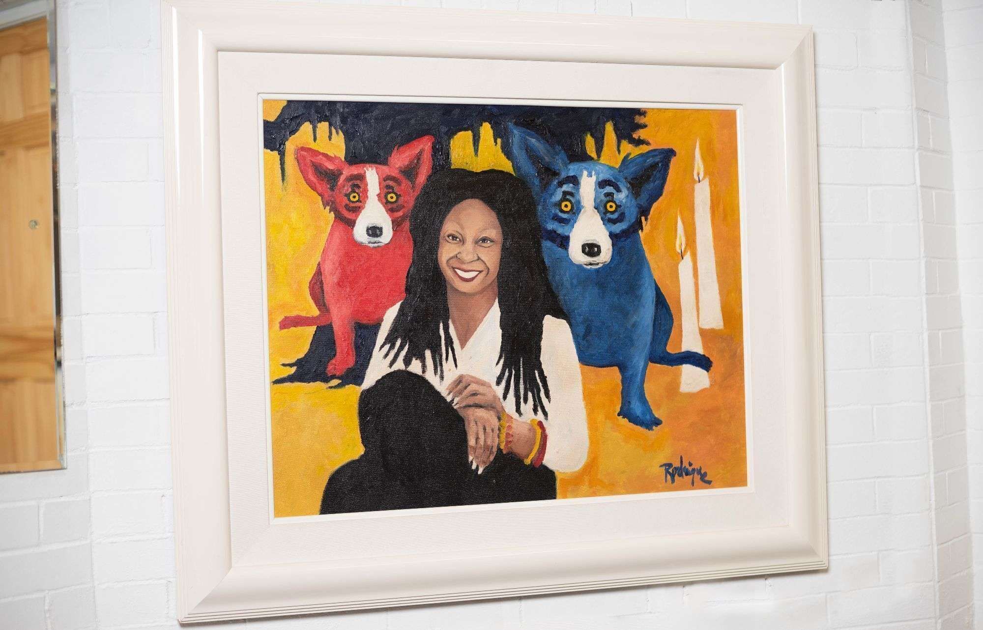 Whoopi Goldberg | George Rodrigue Whoopi Goldberg Blue Dog Portrait