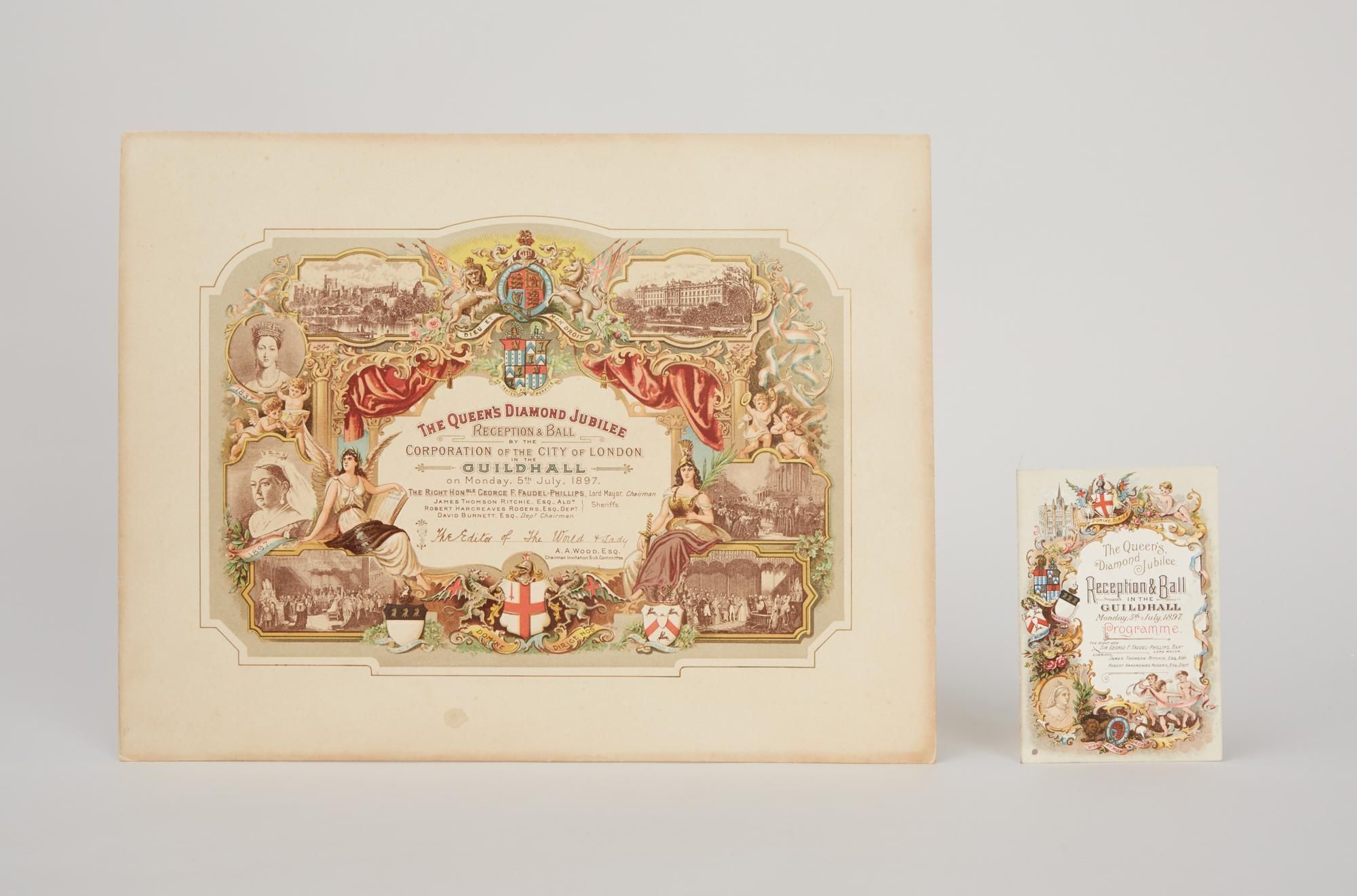 Queen Victoria | 1897 Diamond Jubilee Invitation Cards