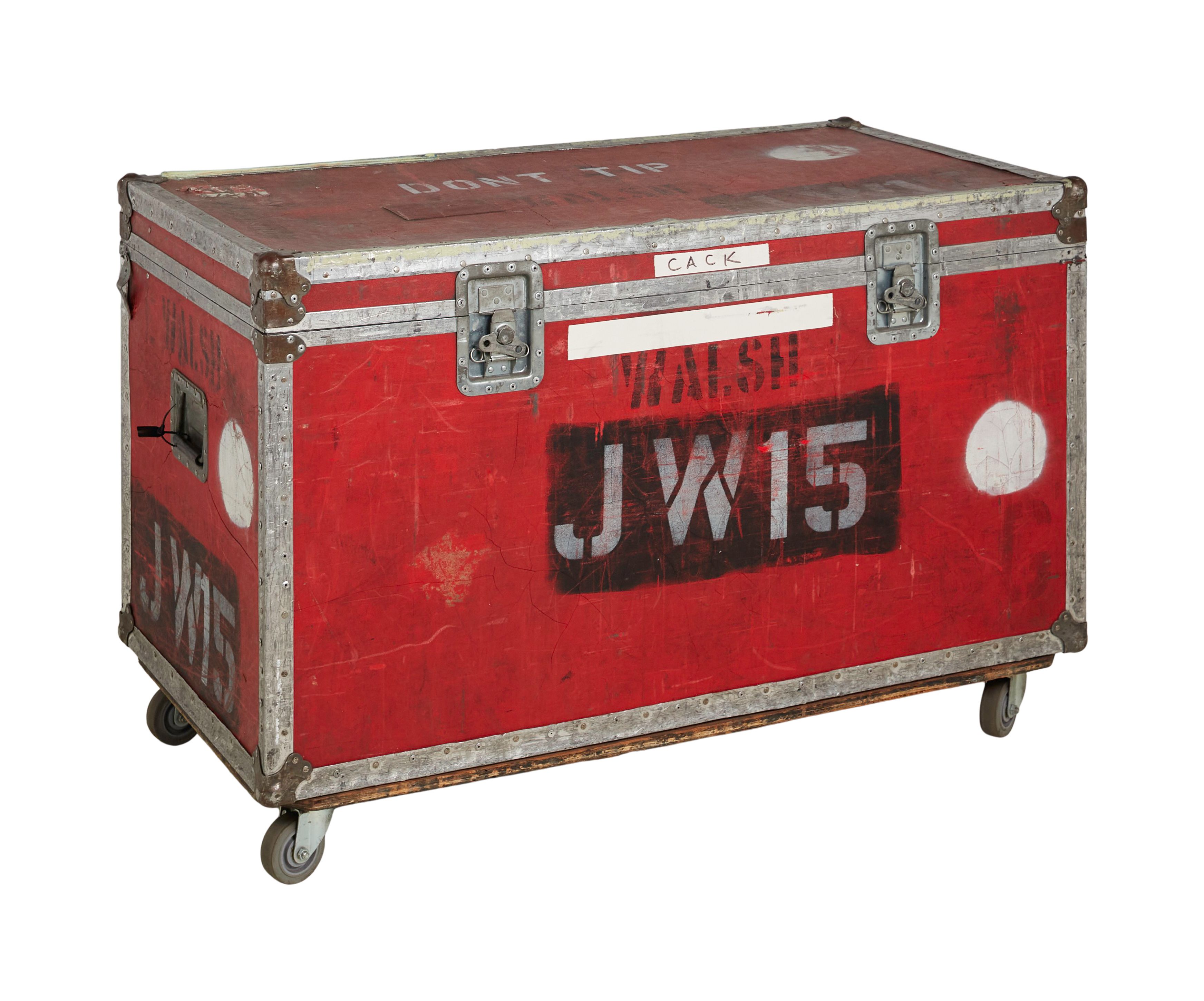 Joe Walsh | Large Red "JW 15" Trunk Road Case