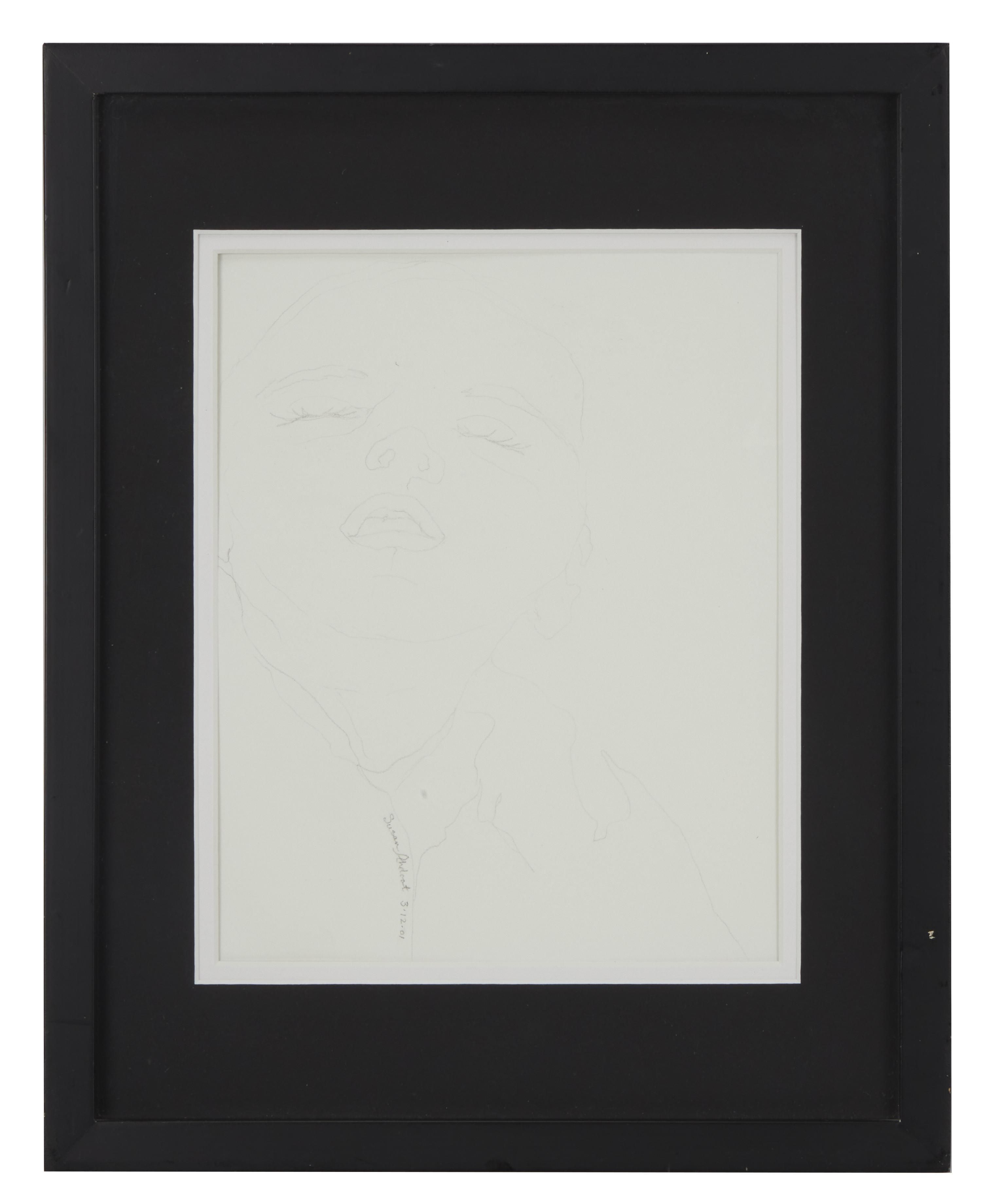 Joan Rivers | Drawing of a Person with Eyes Closed