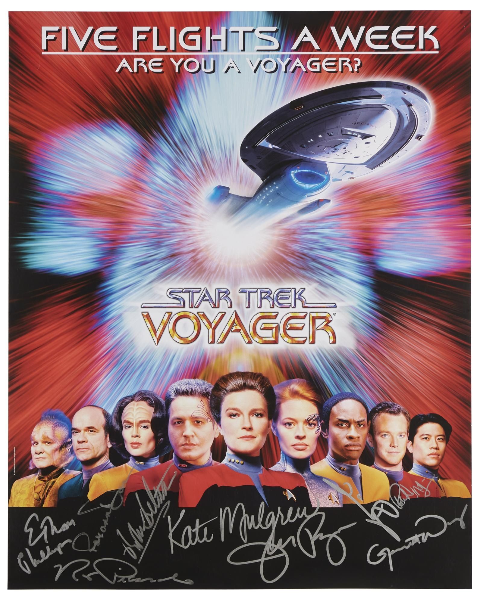 Star Trek: Voyager | Cast-Signed Poster