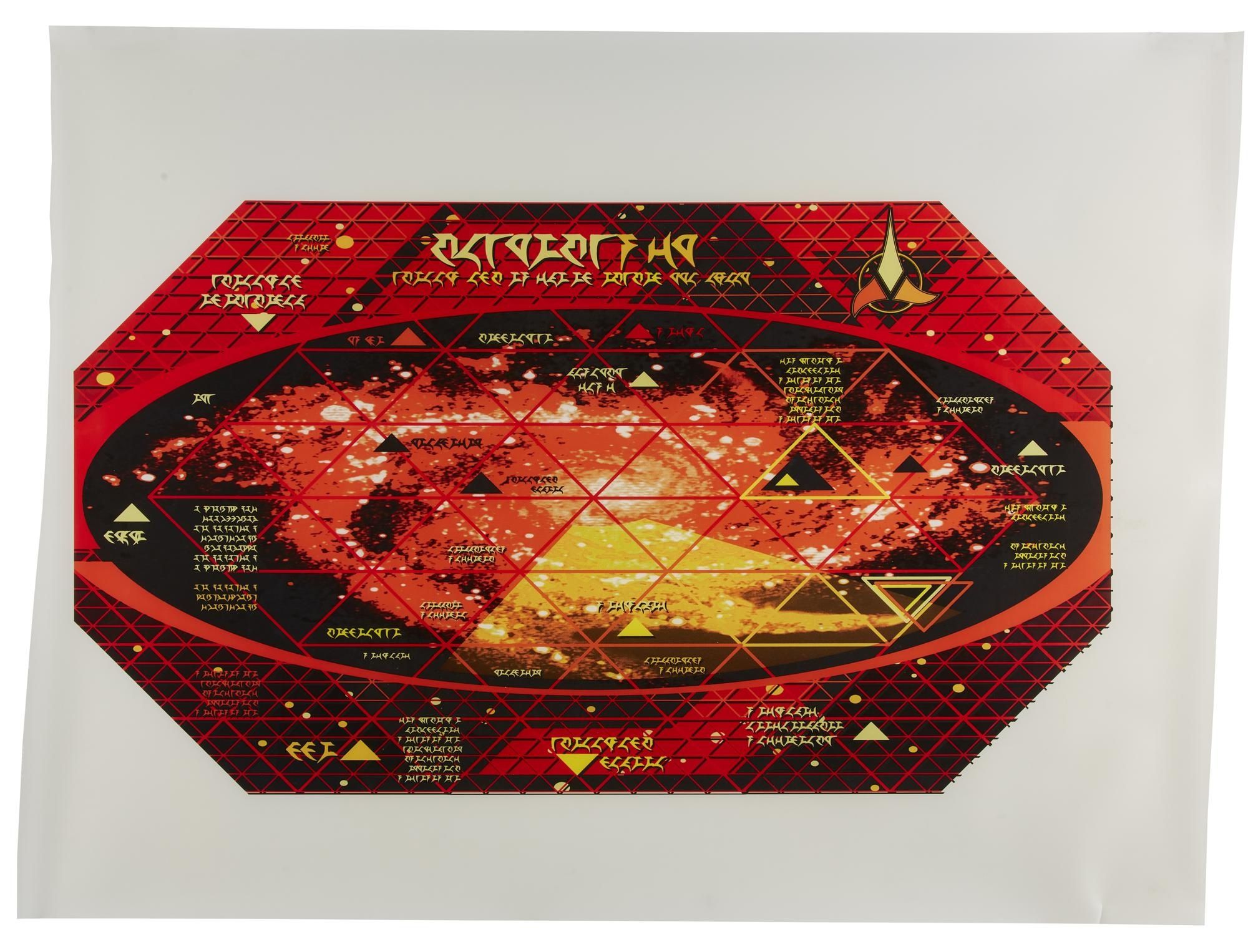 Star Trek: Voyager | Large "Prophecy" Klingon Backlit Map