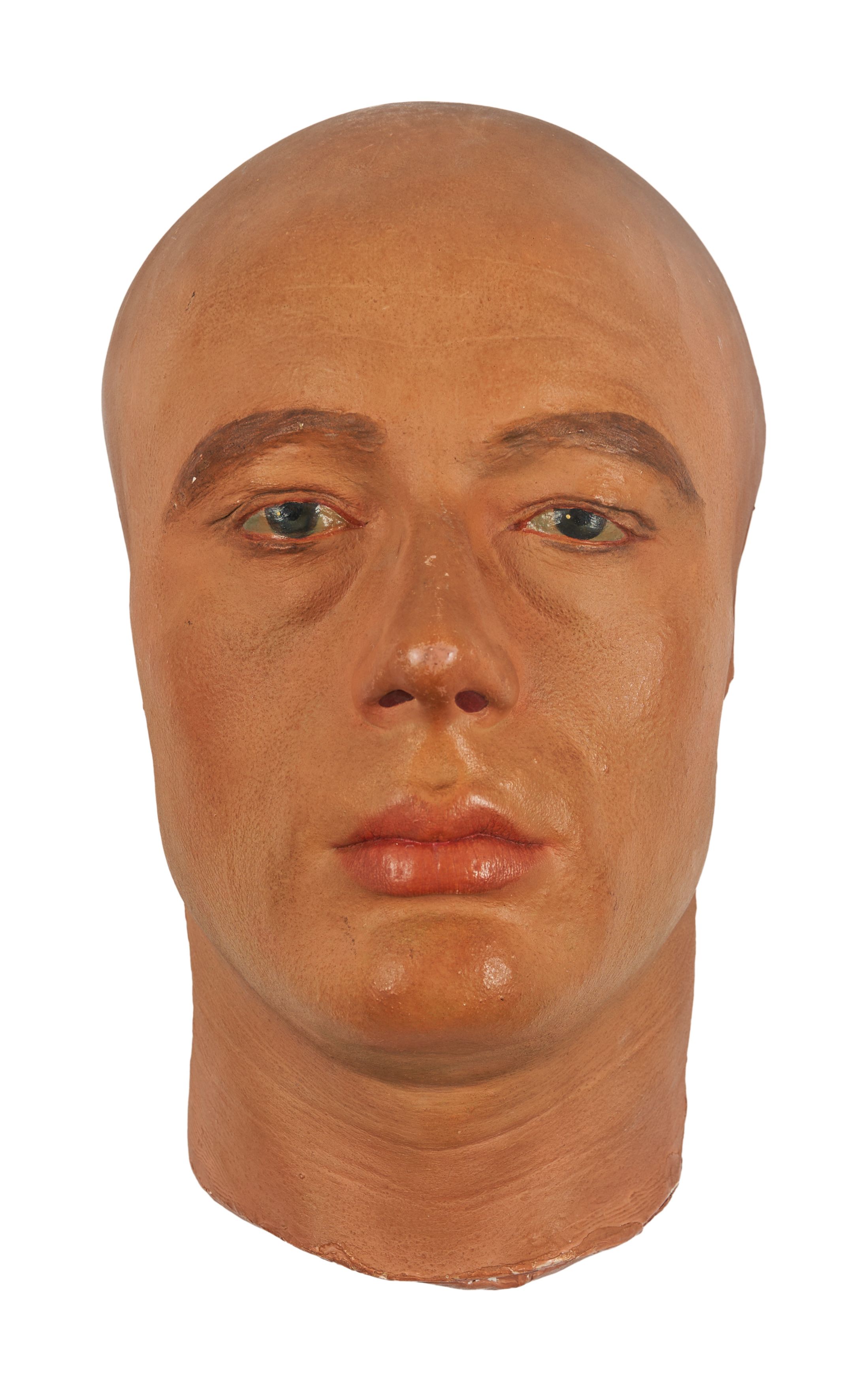 James Dean | Circa 1955 Life Mask Painted by Kenneth Kendall