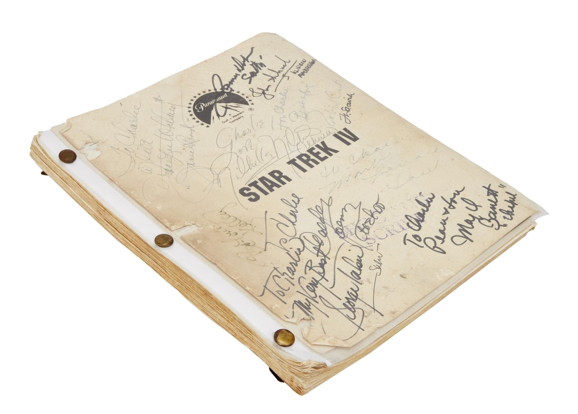 Star Trek IV: The Voyage Home | Cast-Signed Shooting Script