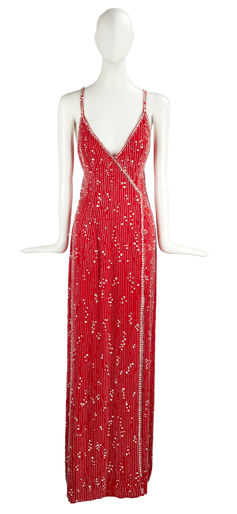 Elizabeth Courtney | Circa 1980s Beaded Evening Gown