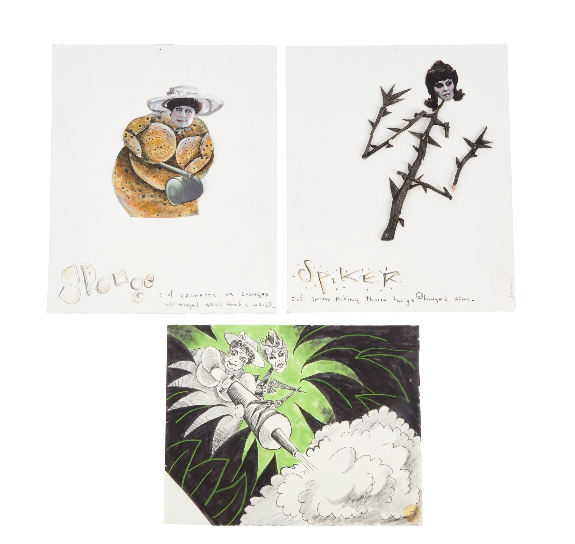 James and the Giant Peach | Aunt Spiker and Aunt Sponge 3D Concept ...