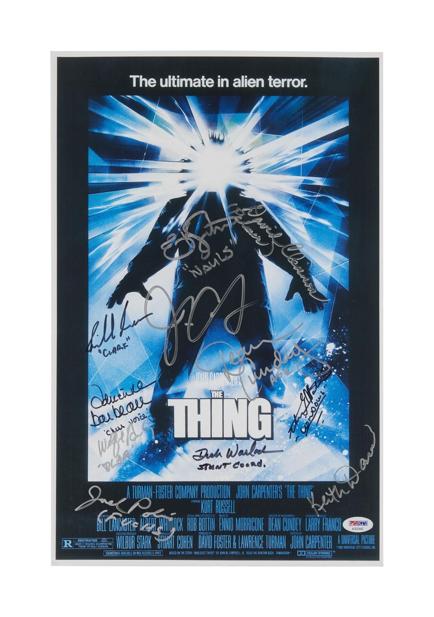 The Thing | Cast and Crew Signed Photo Print