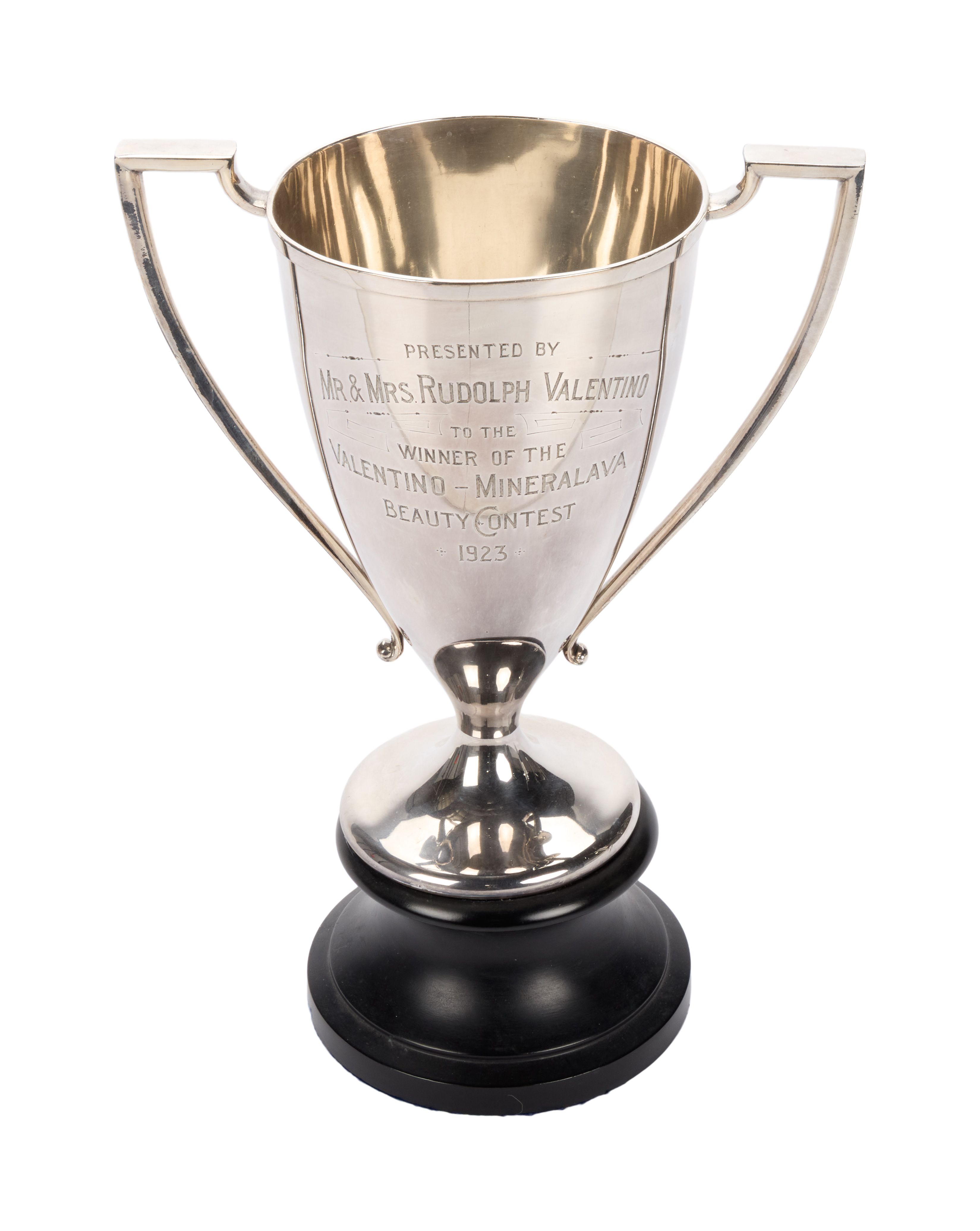 Rudolph Valentino | 1923 Mineralava Beauty Contest Trophy