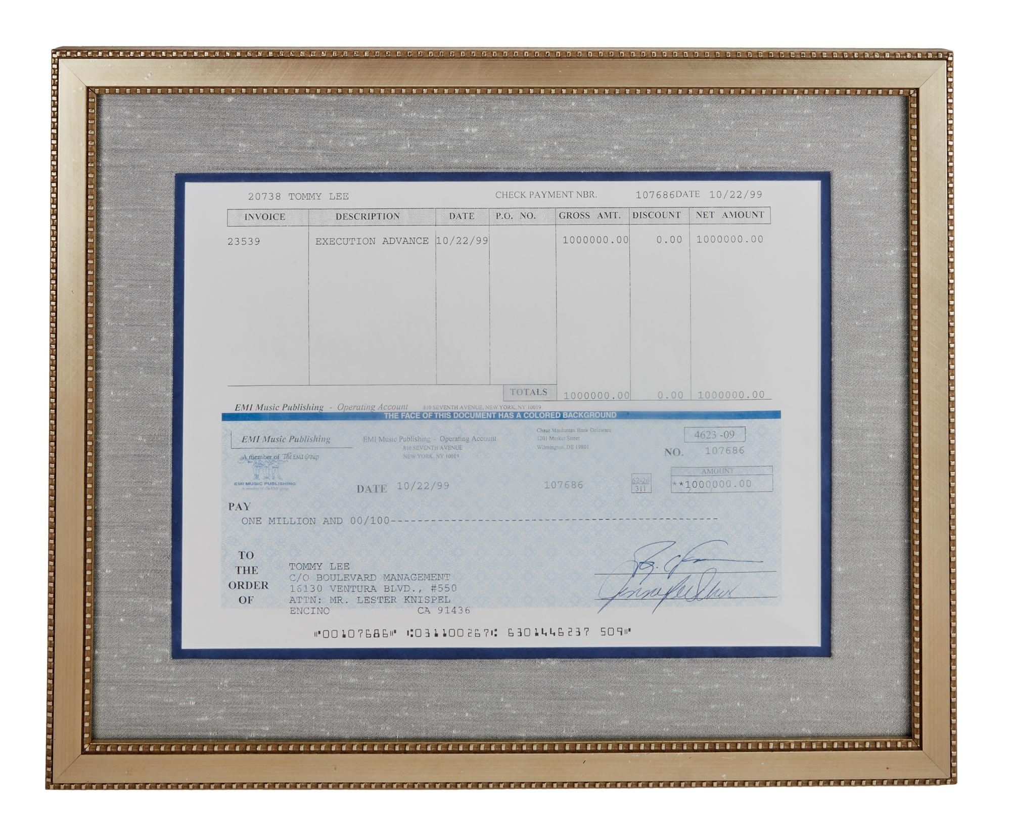 Tommy Lee | EMI Music Publishing Million Dollar Advance