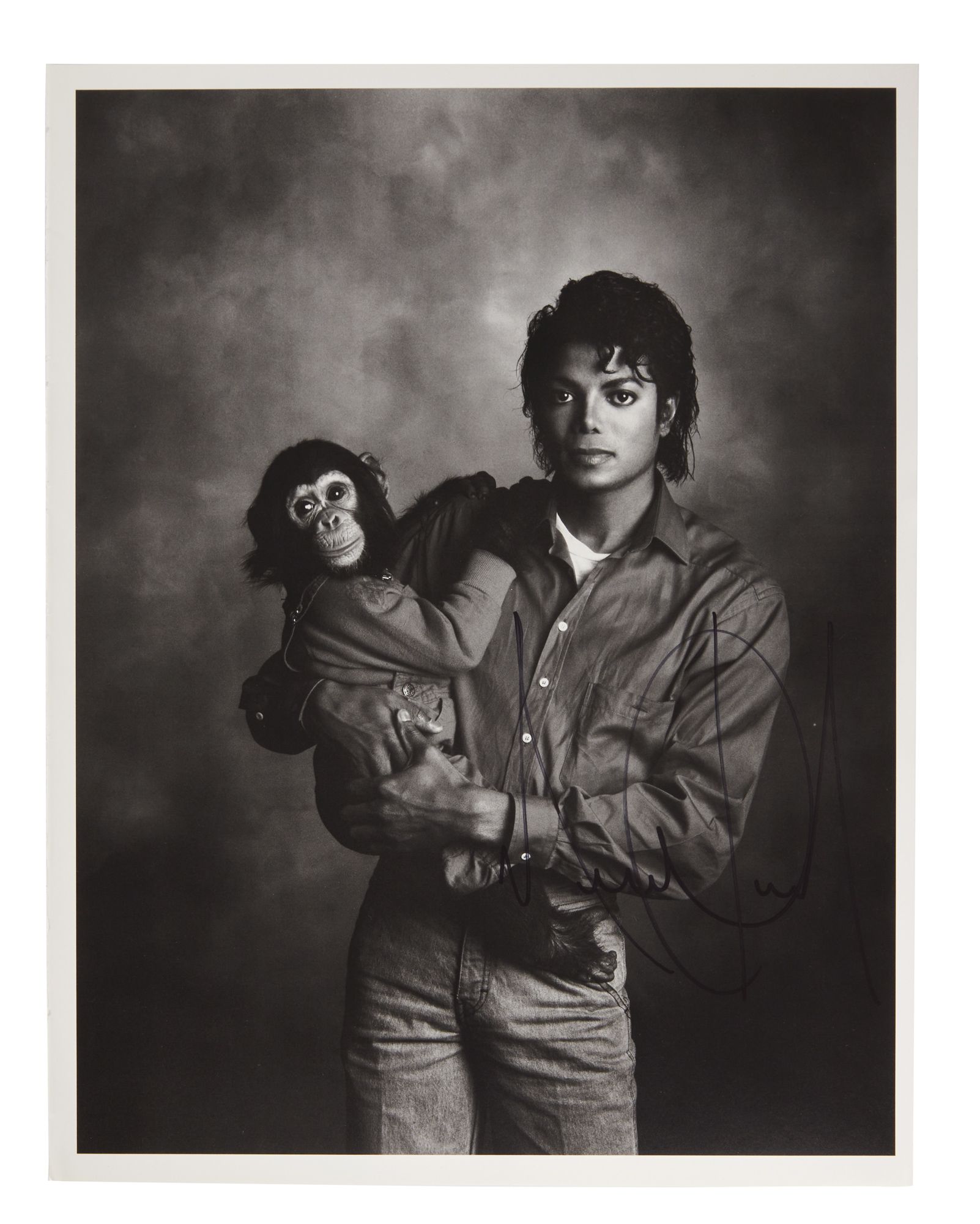 Michael Jackson | Signed Kenny Rogers "Your Friends and Mine" Book Page Photo