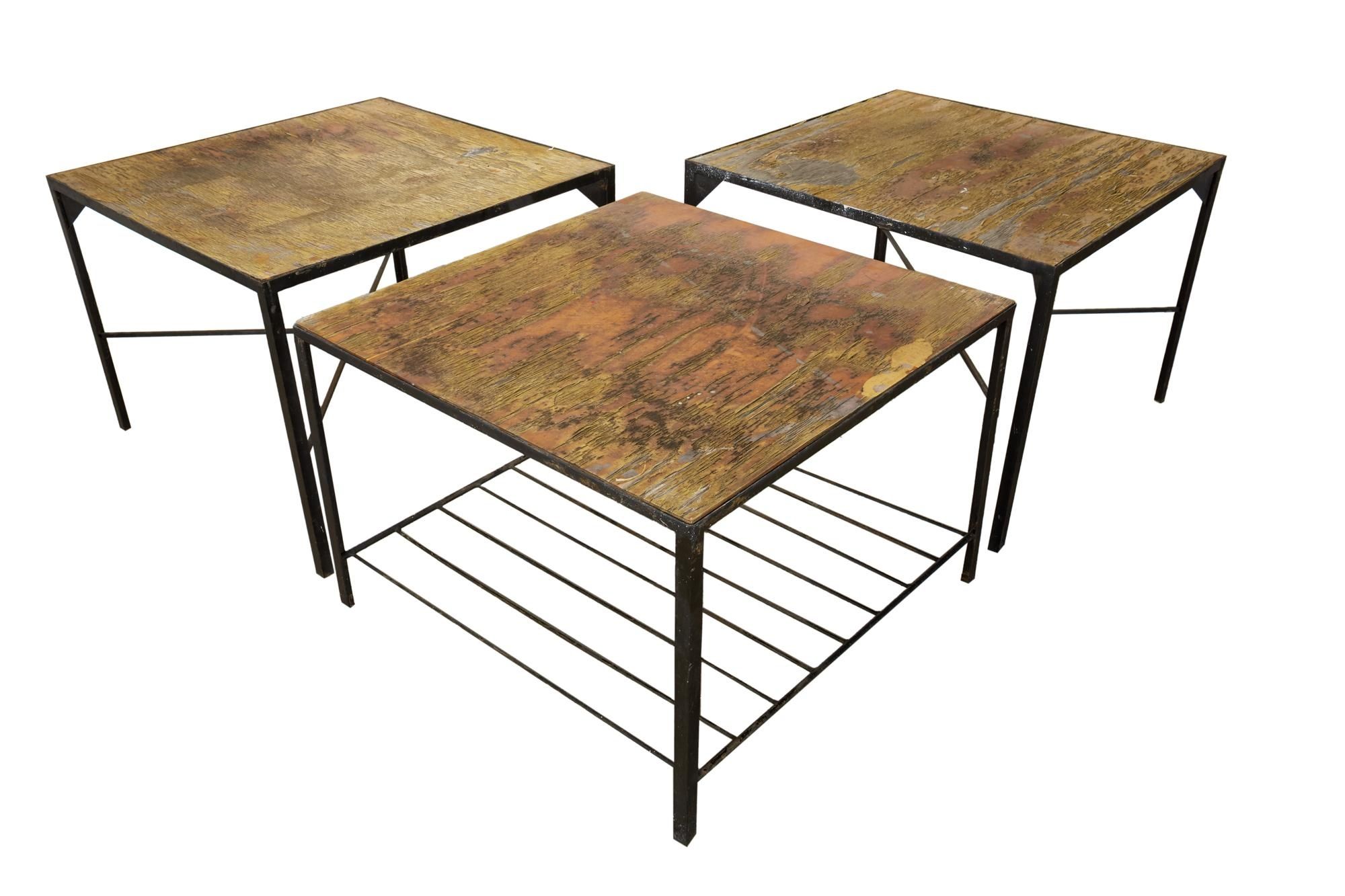 David Lynch | Three Metal-Framed Tables