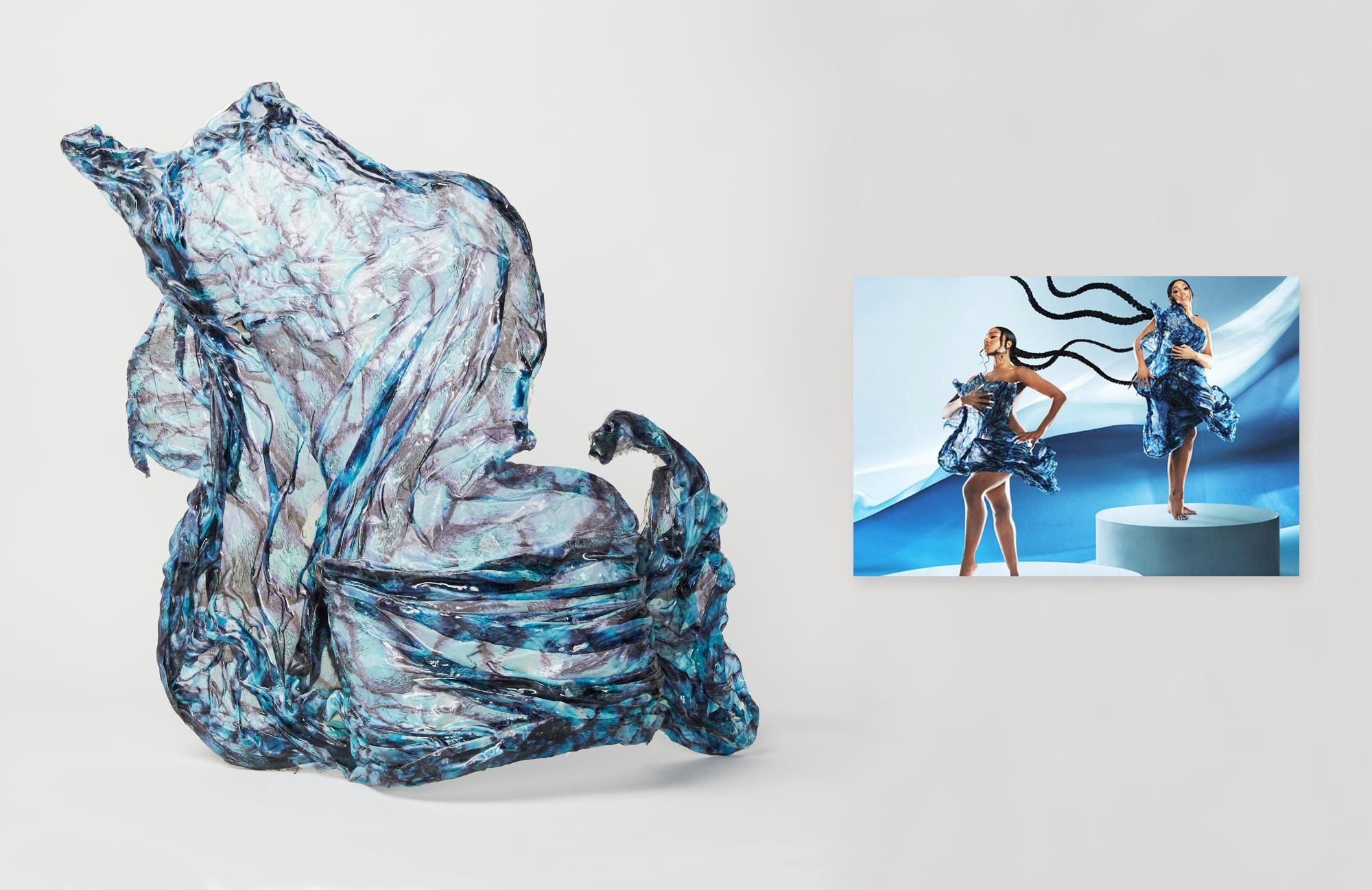 Normani, Cardi B | Kim Mesches Wild Side Music Video Worn Sculptural ...