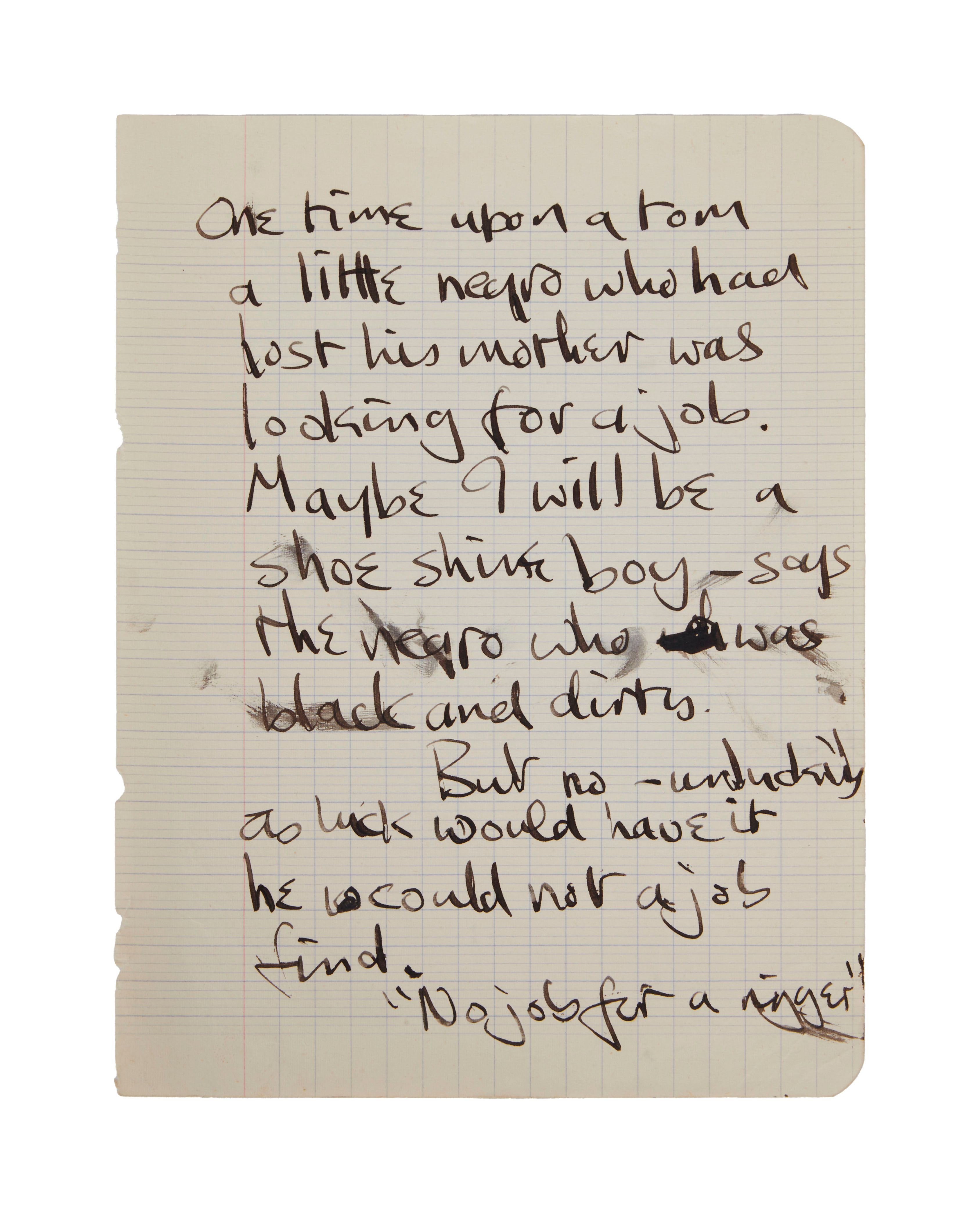 The Beatles | John Lennon 1961 Hamburg Handwritten Poem