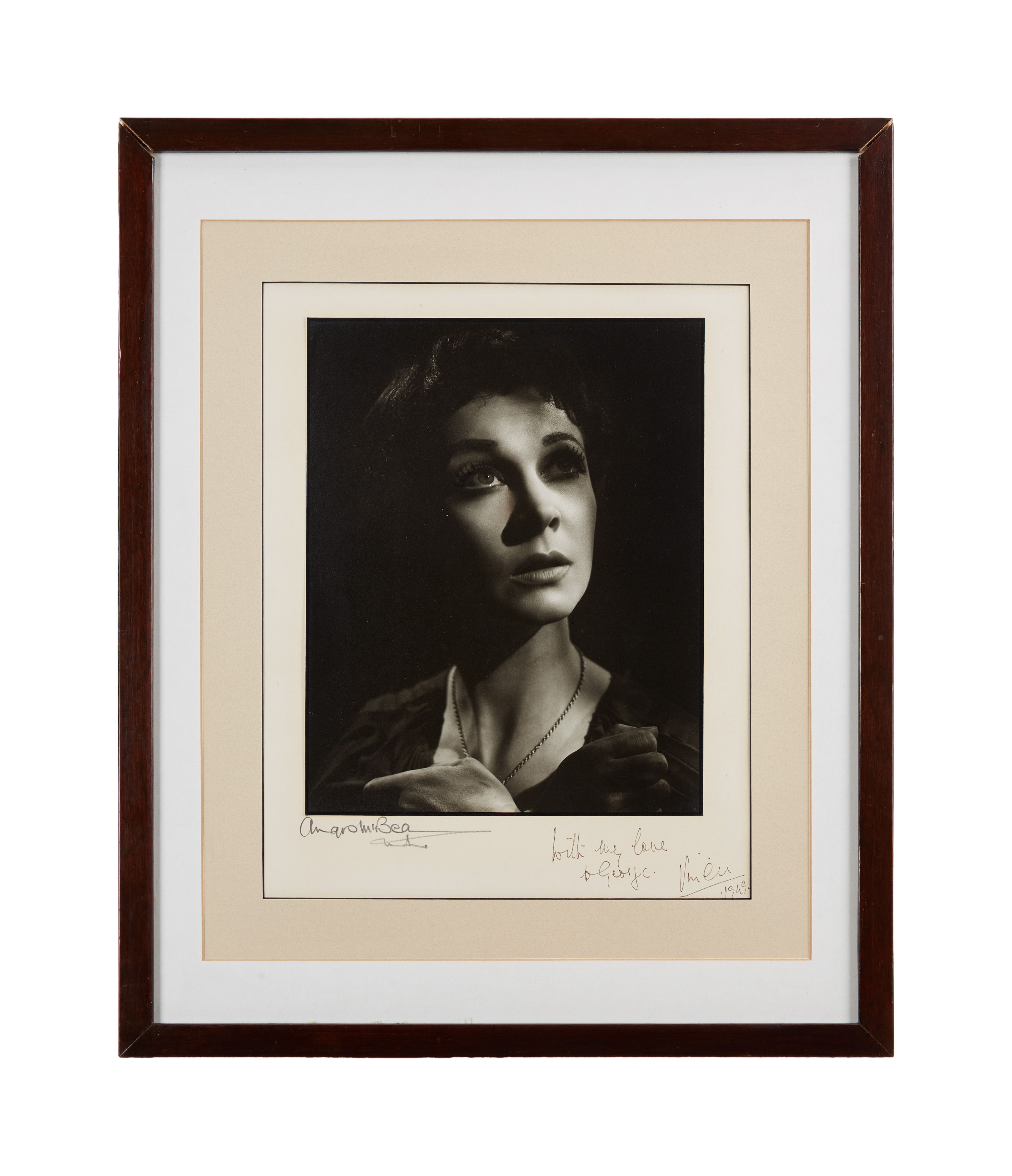 Vivien Leigh | 1949 Signed Black and White Photograph to George Cukor ...