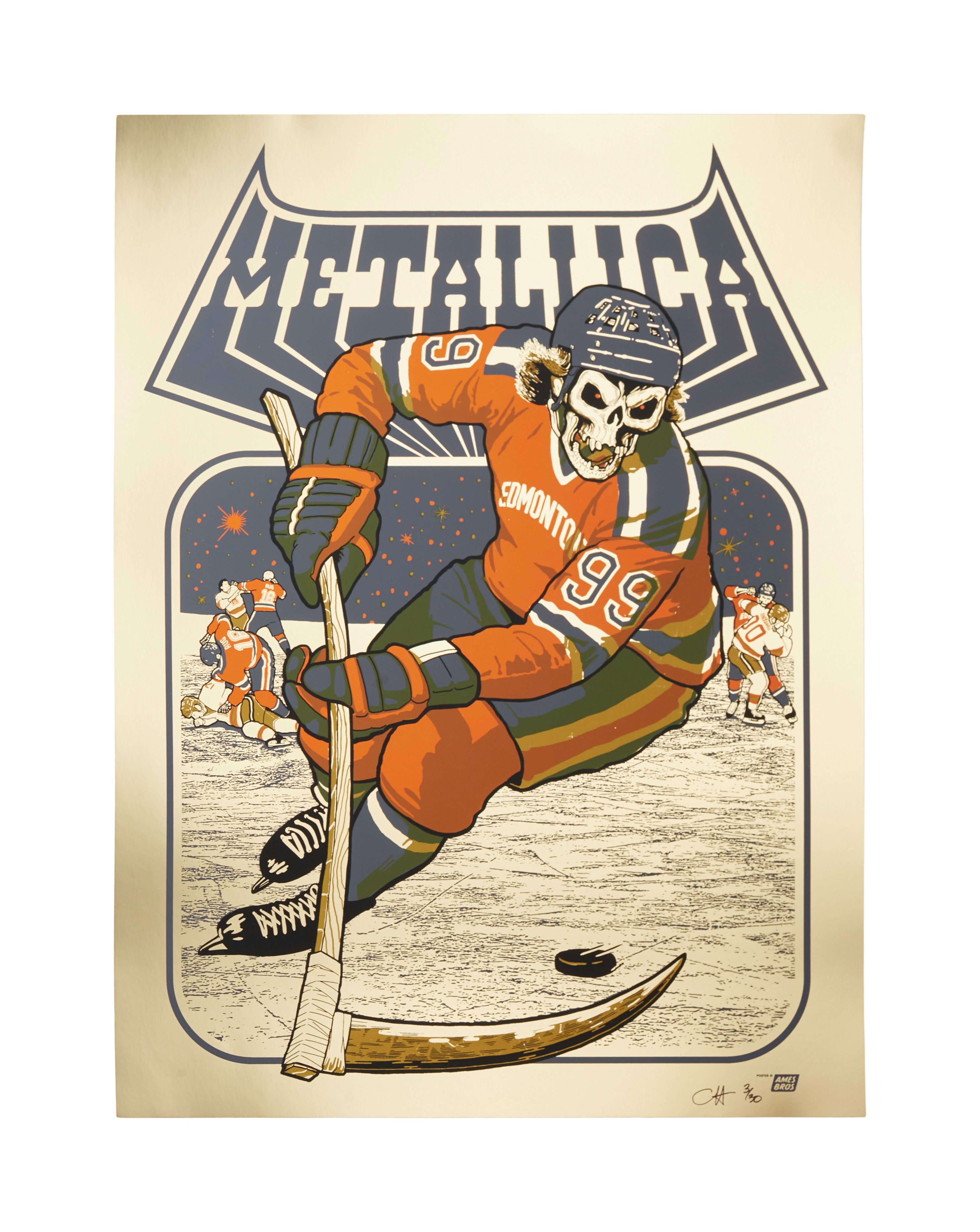 Metallica | 2017 Artist Signed Ames Bros. Edmonton Commonwealth Stadium ...