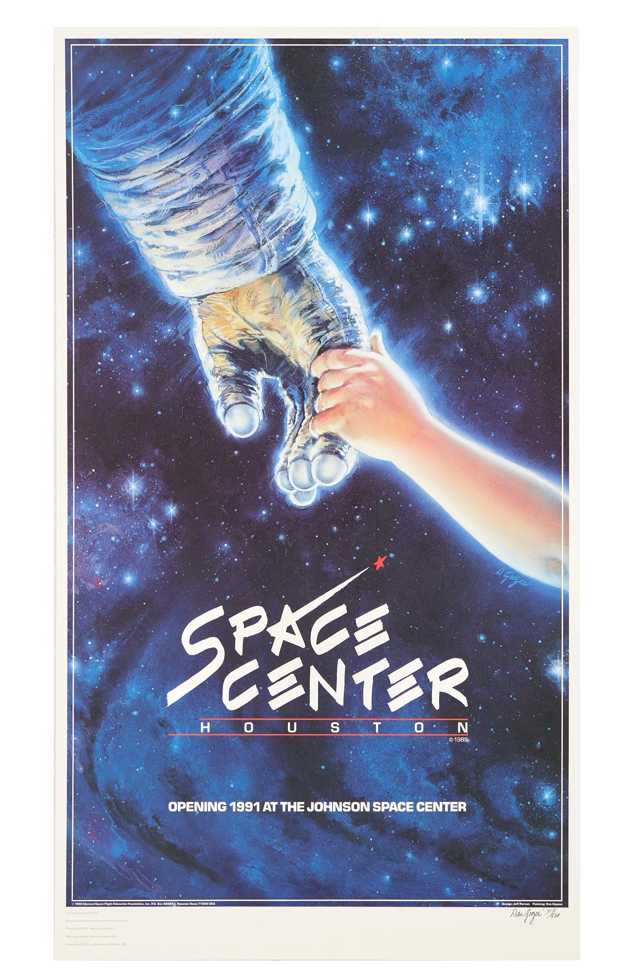 Dan Goozee | Signed Limited-Edition Houston Space Center Poster (B)