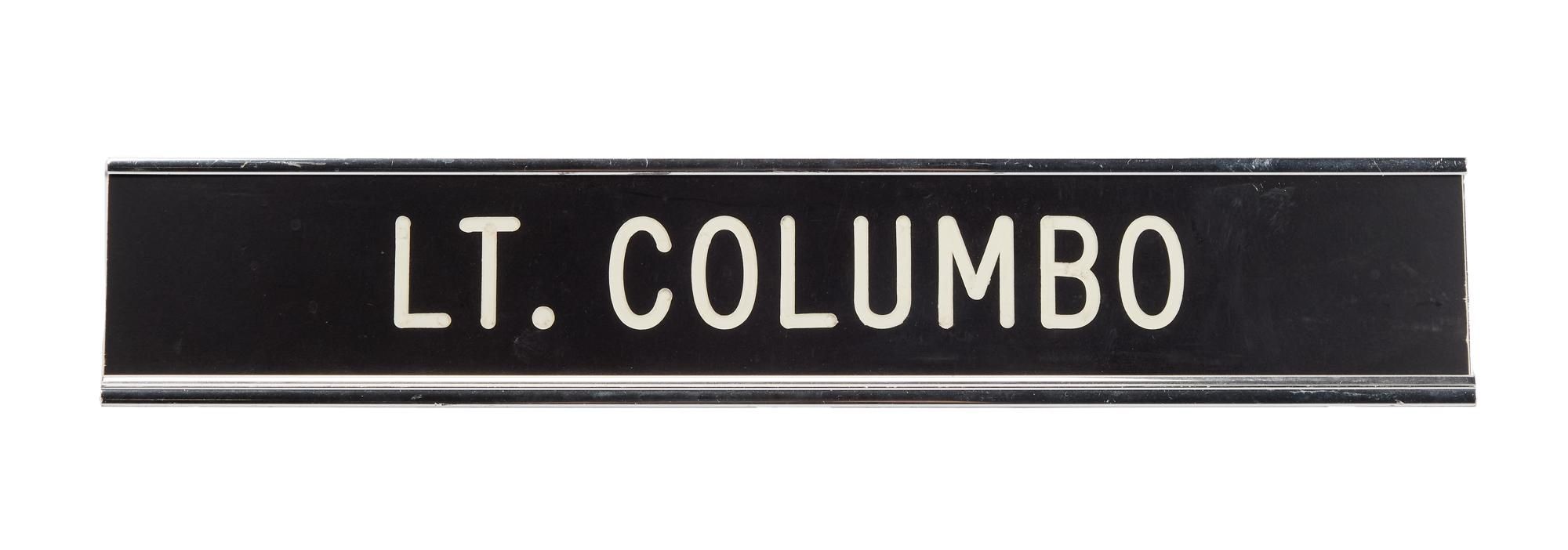 Columbo | Lieutenant Columbo (Peter Falk) LAPD Desk Nameplate Prop