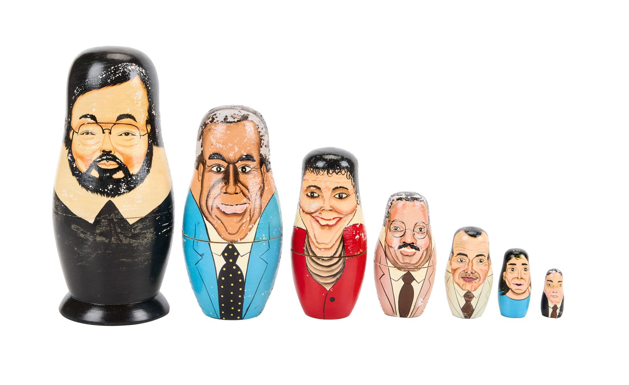Larry King | 1996 'O.J. Simpson Trial' Nesting Dolls