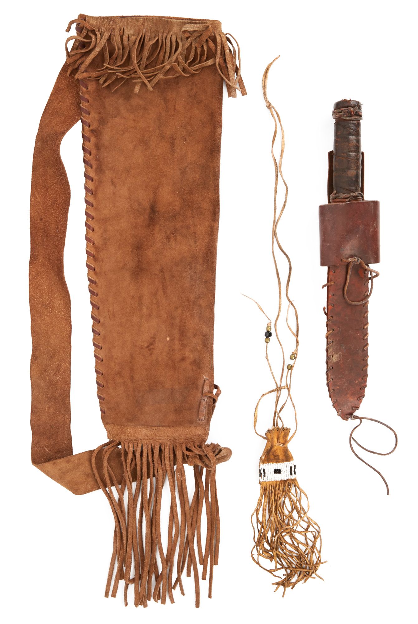 Daniel Boone | Mingo Bowie Knife and Buckskin Quiver